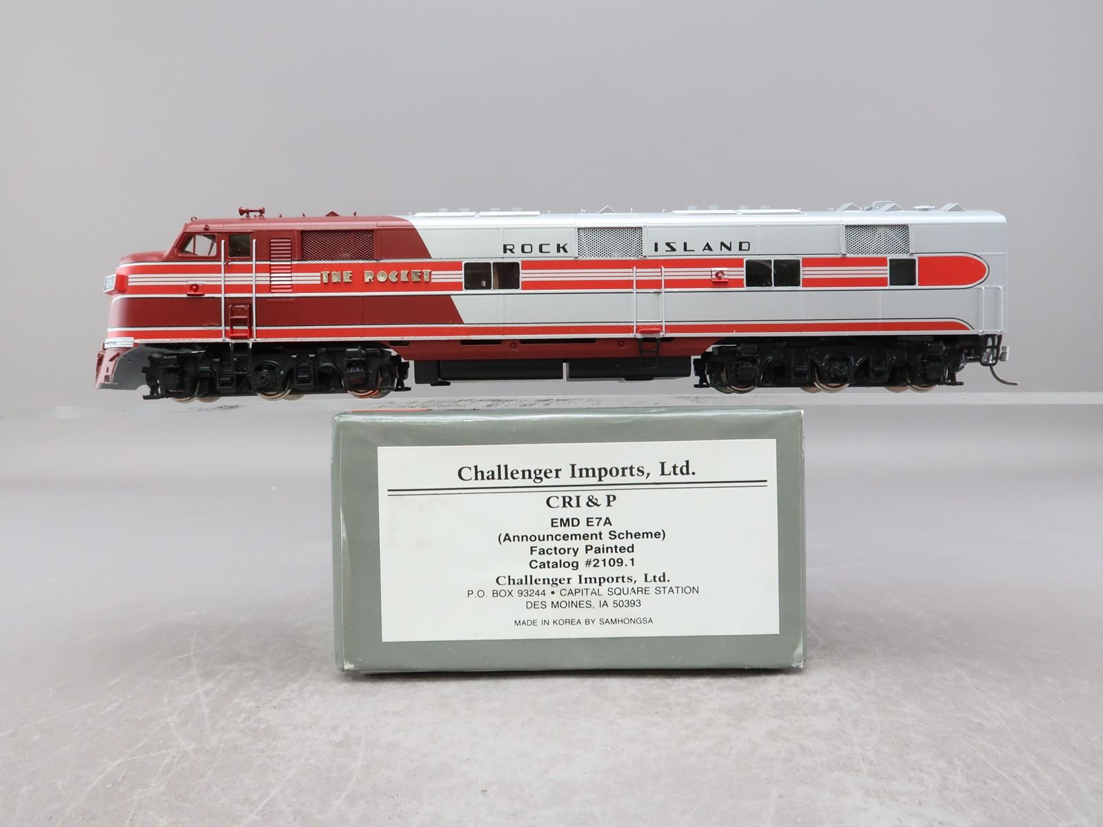 HO Brass Model - CIL 2109.1 CRI&P RI Rock Island Rocket E7 E7A Announcement Scheme #641 - F/P ...