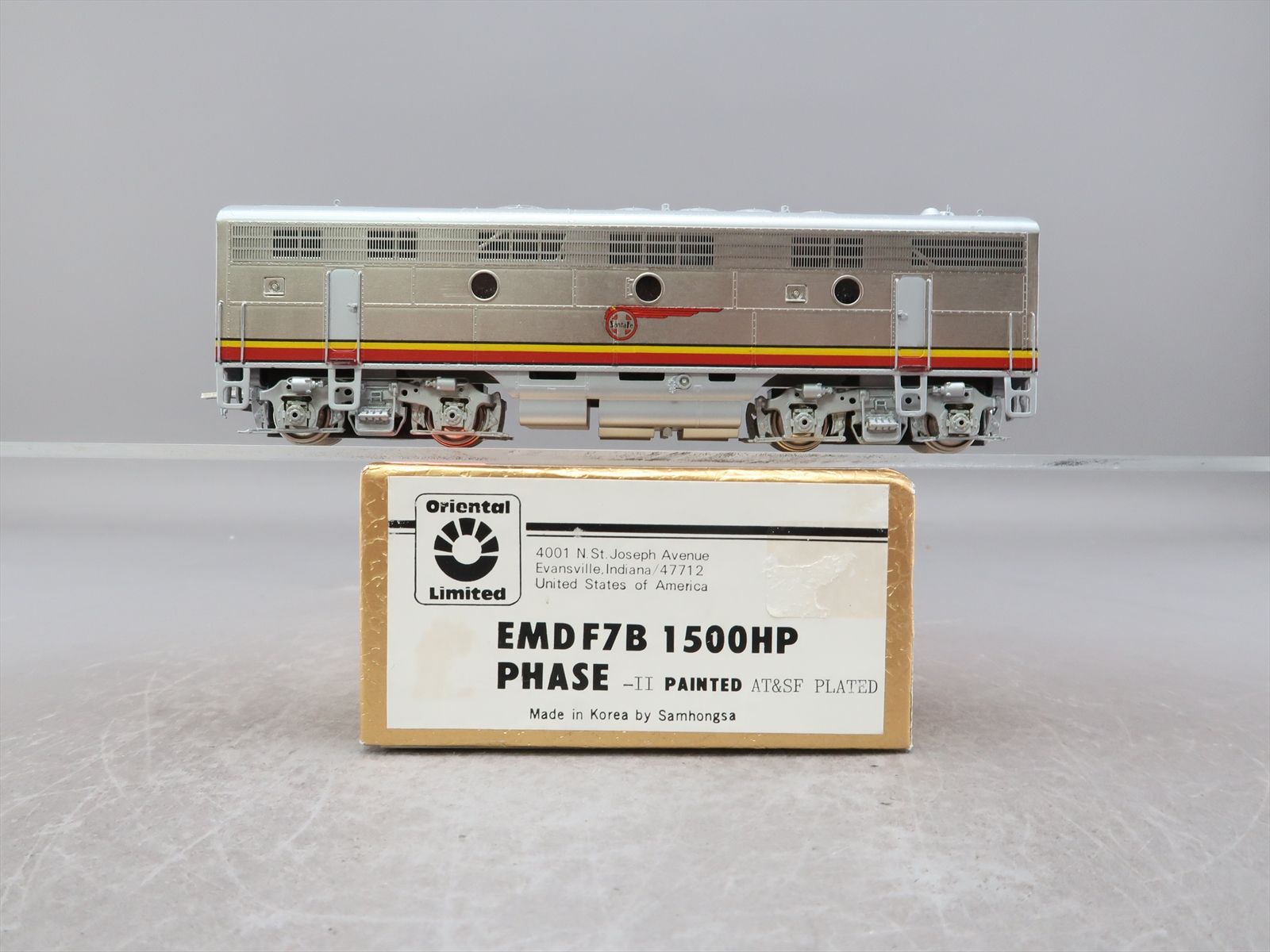 HO Brass Model - Oriental AT&SF Santa Fe F7 F7B Phase II - F/P - 1986 ...