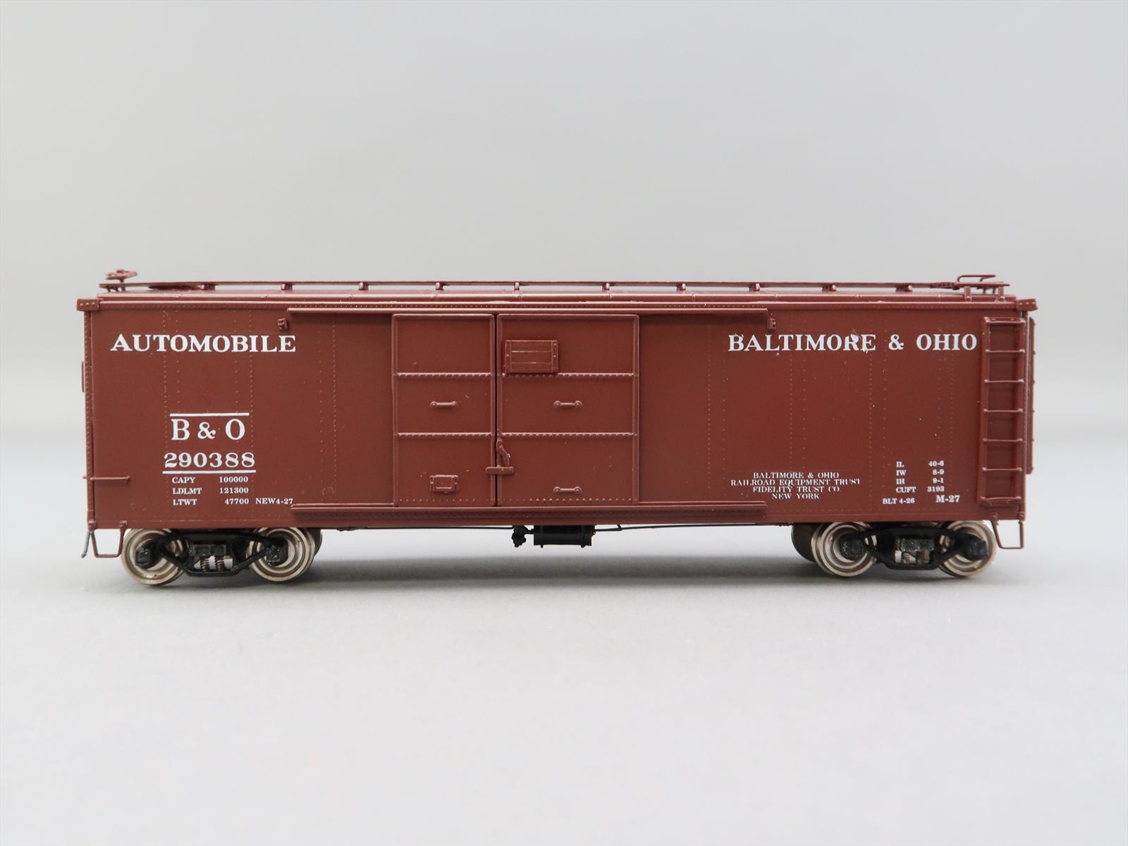 HO Brass Model - PSC 15750-1 B&O Baltimore & Ohio M-27 Box Car Boxcar ...