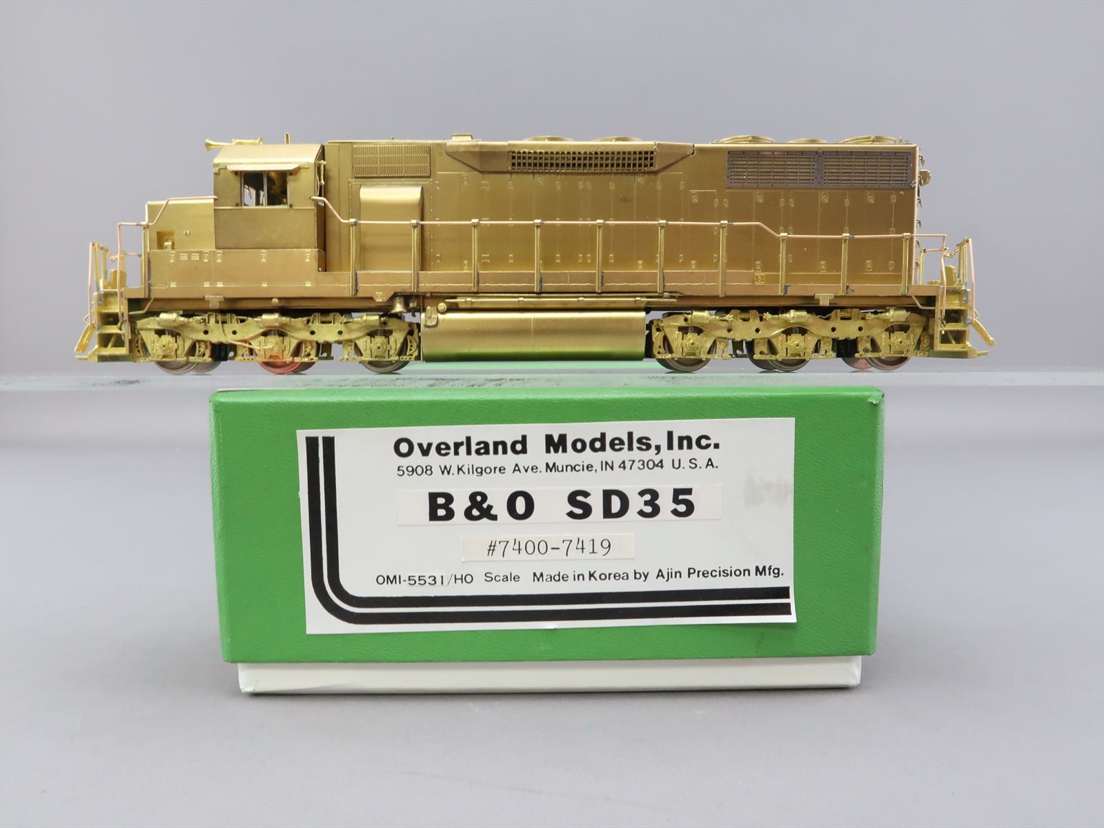 HO Brass Model - OMI 5531 B&O Baltimore & Ohio SD35 #7400 - #7419 - Unpainted - 1981 Run - Ajin