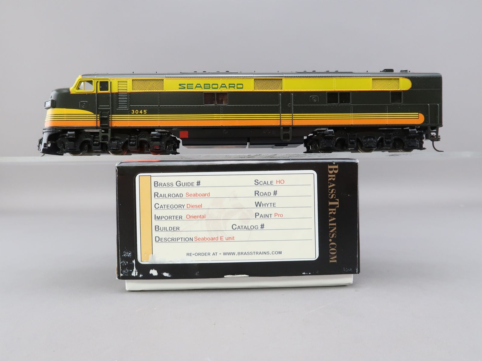 HO Brass Model - Oriental 0149 SBD Seaboard Air Line E7 E7A Standard w ...
