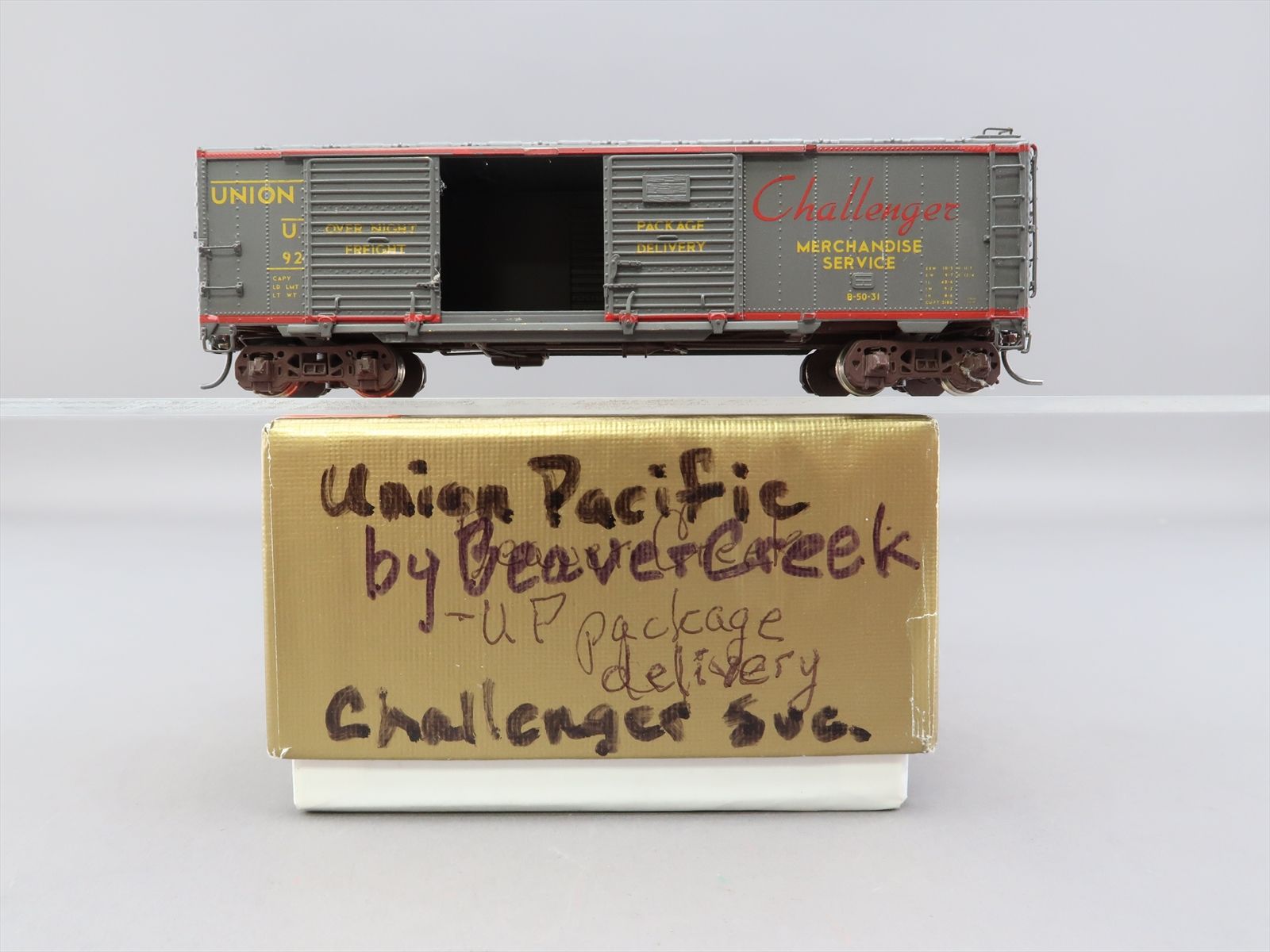 HO Brass Model - Beaver Creek UP B-50-31 Challenger Box Car #9210 - F/P ...