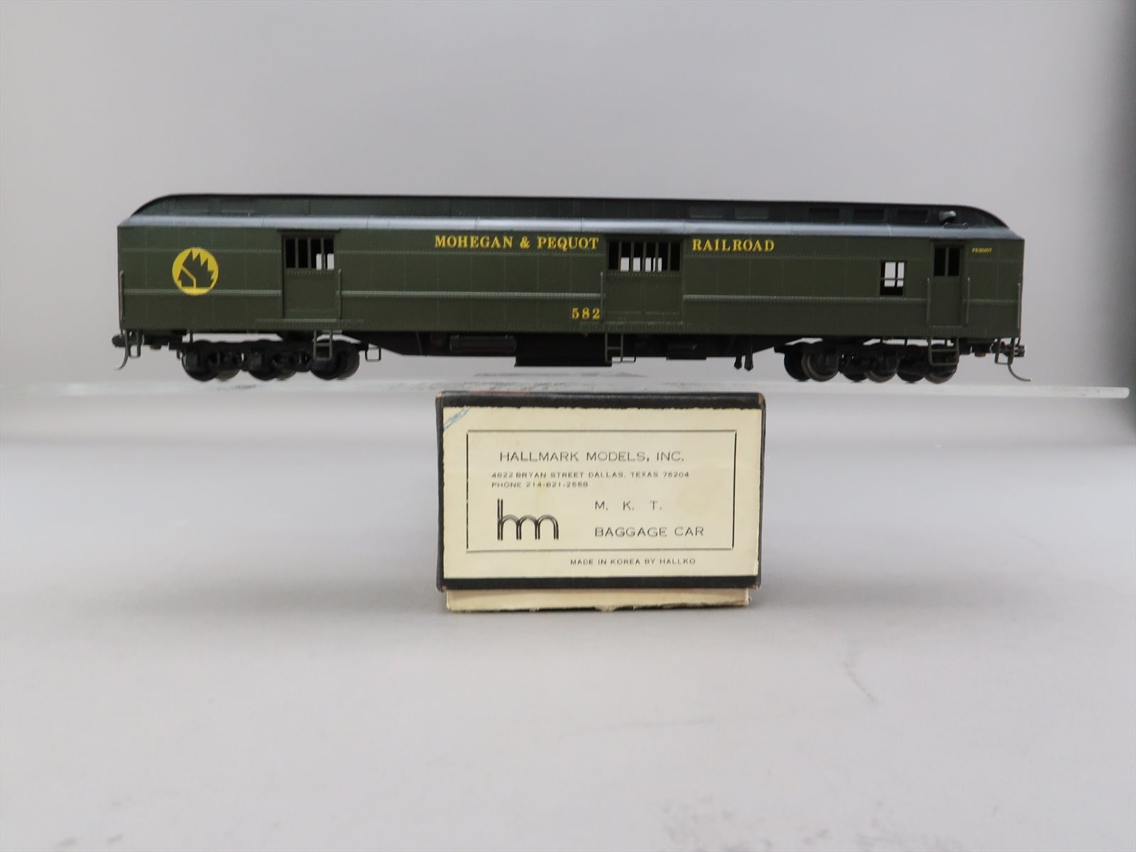 HO Brass Model - Hallmark MKT as Mohegan & Pequot Railroad Baggage Car ...