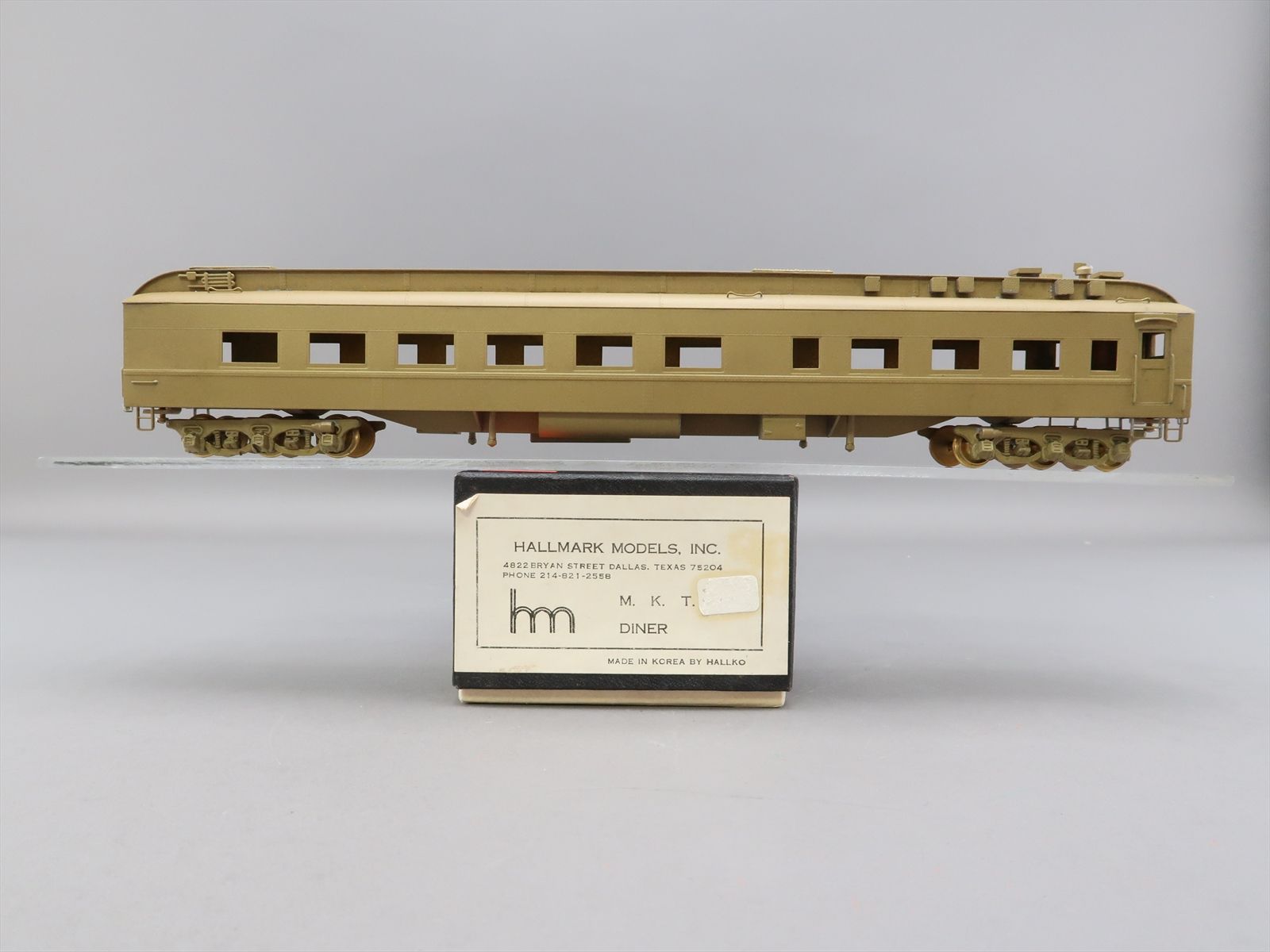 HO Brass Model - Hallmark MKT KATY Missouri Kansas Texas Diner - Unpainted - 1975 Run - Hallko