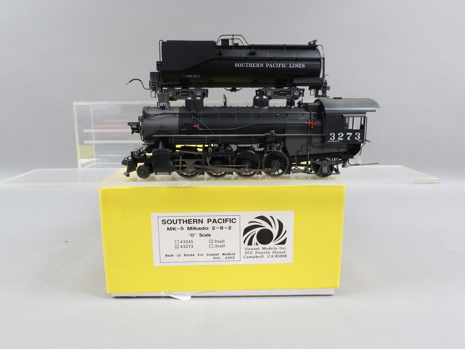 O Brass Model - Sunset SP Southern Pacific 2-8-2 MK5 #3273 - F/P - 2000 ...