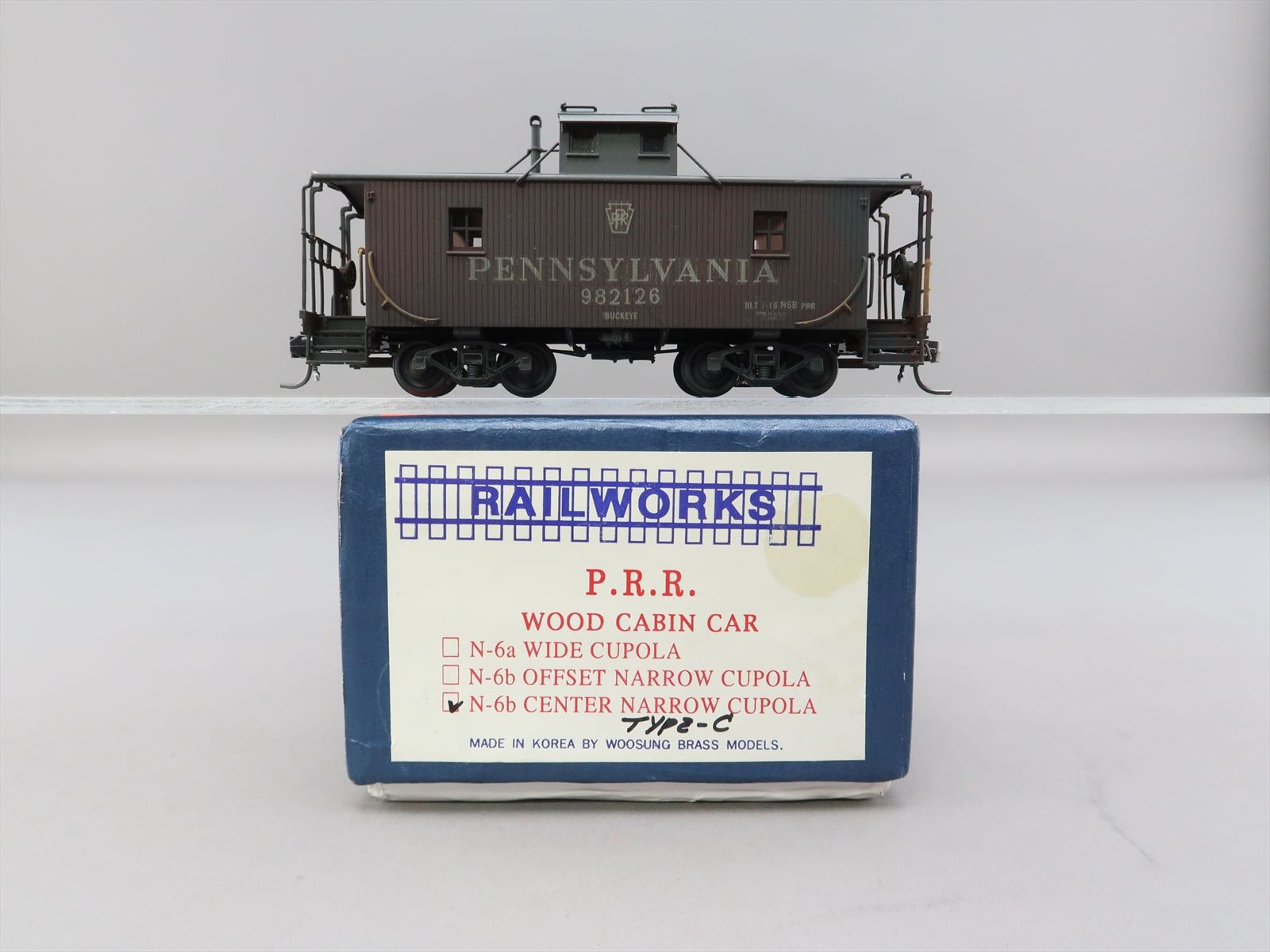 HO Brass Model - Railworks R-230 PRR Pennsylvania N6b Wood Cabin Car ...