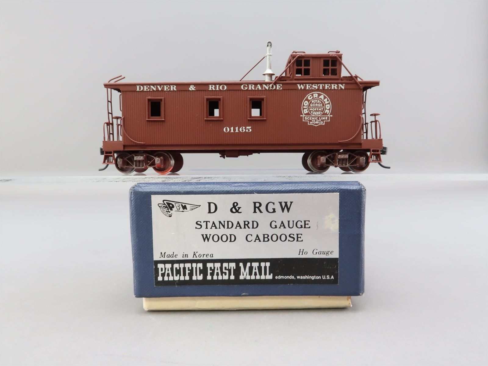 HO Brass Model - PFM D&RGW Rio Grande Wood Caboose #01165 - Custom ...