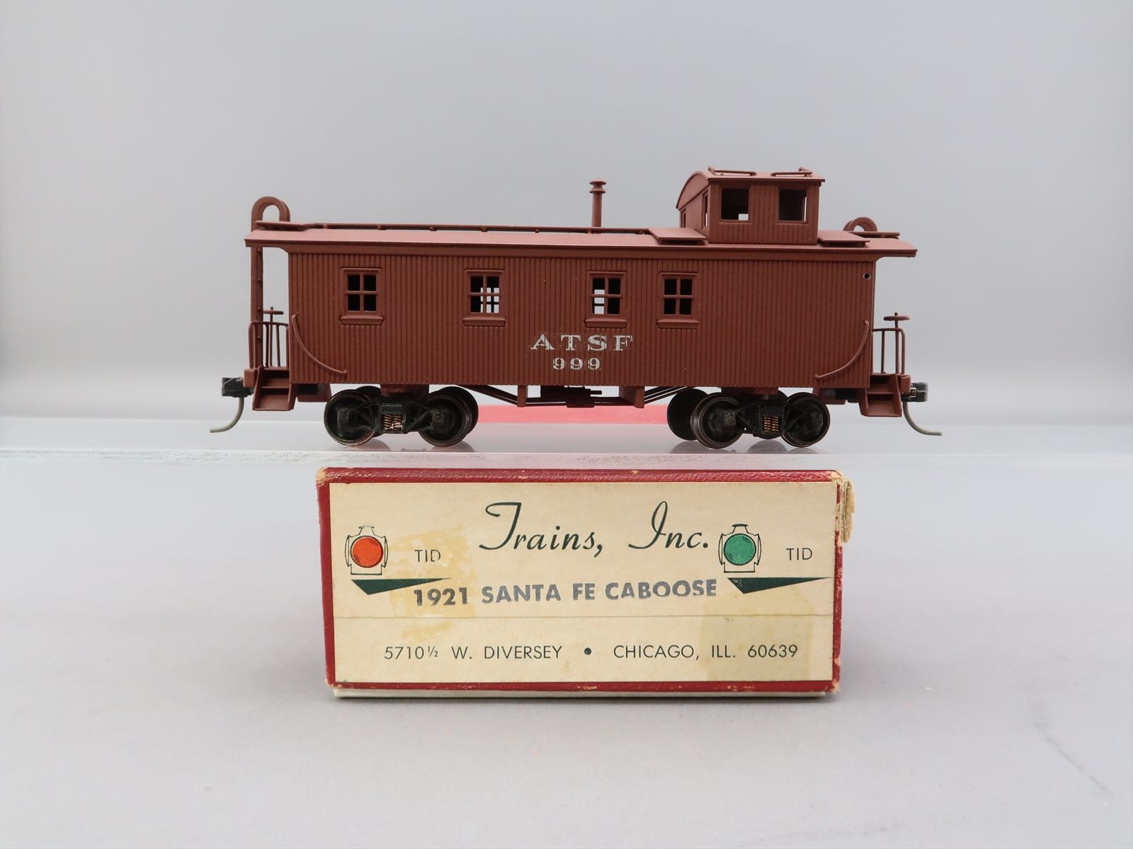 HO Brass Model - TID Trains Inc. 301 AT&SF Santa Fe 1921 Wood Caboose ...