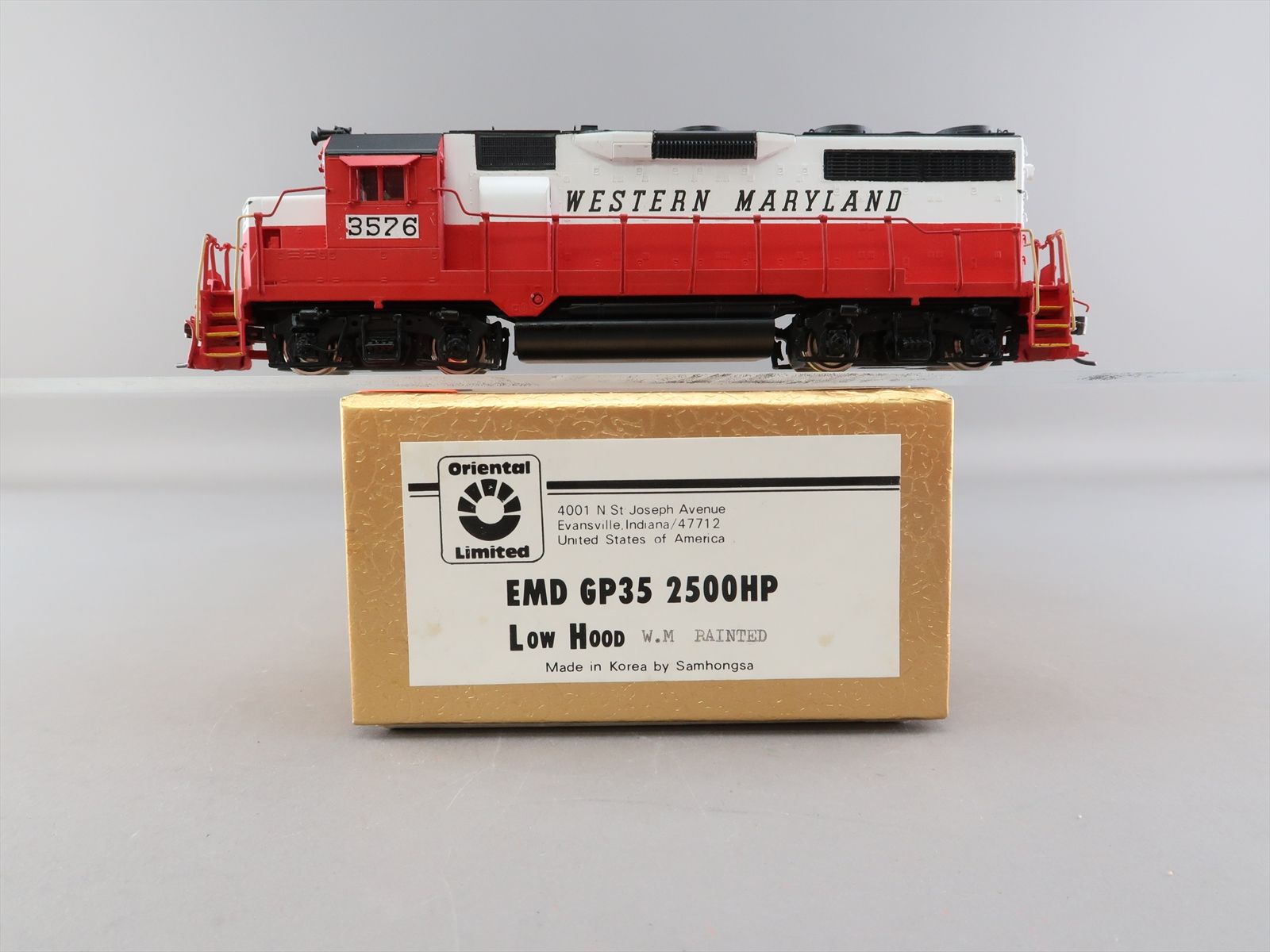 HO Brass Model - Oriental WM Western Maryland EMD GP35 Low Hood #3576 ...