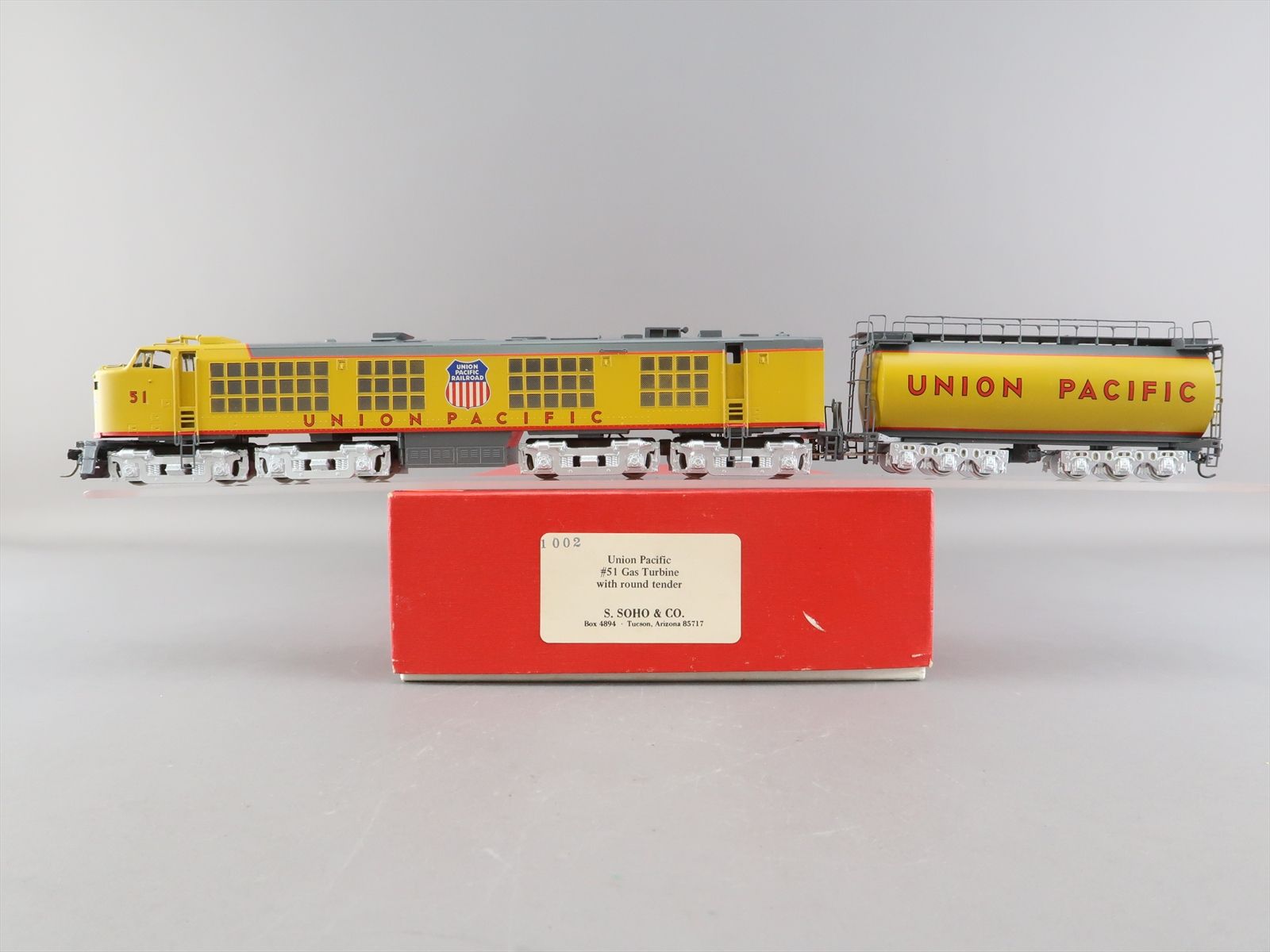 HO Brass Model - Soho 1002 UP Union Pacific Gas Turbine w/ Round Tender ...