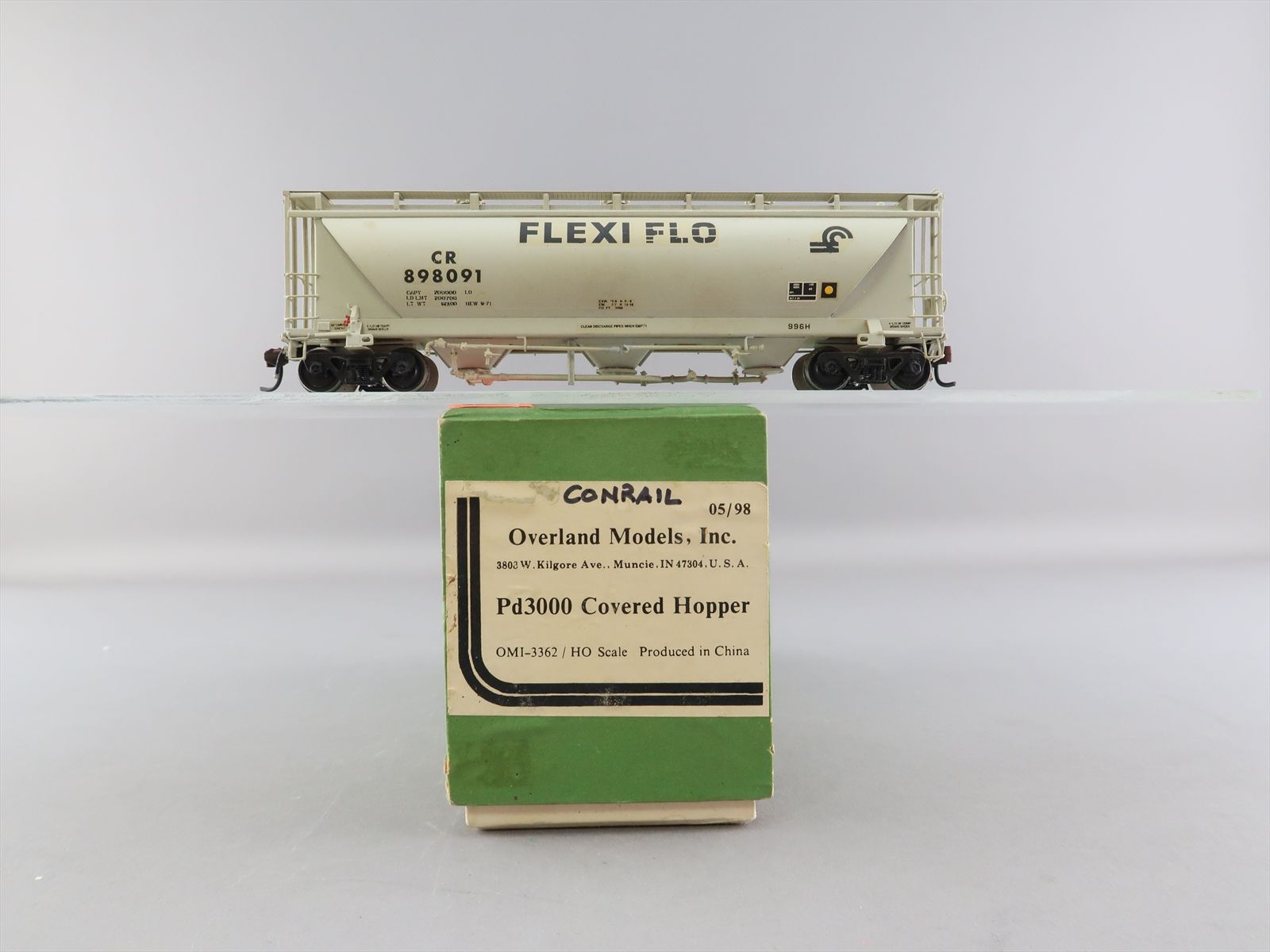 HO Brass Model - OMI 3362 PC Penn Central Pd 3000 Covered Hopper ...