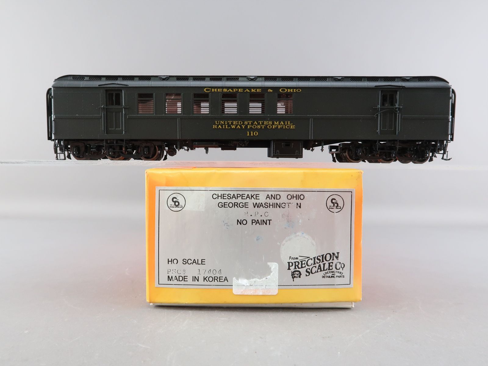 HO Brass Model - PSC 17404 C&O Chesapeake & Ohio RPO George Washington ...