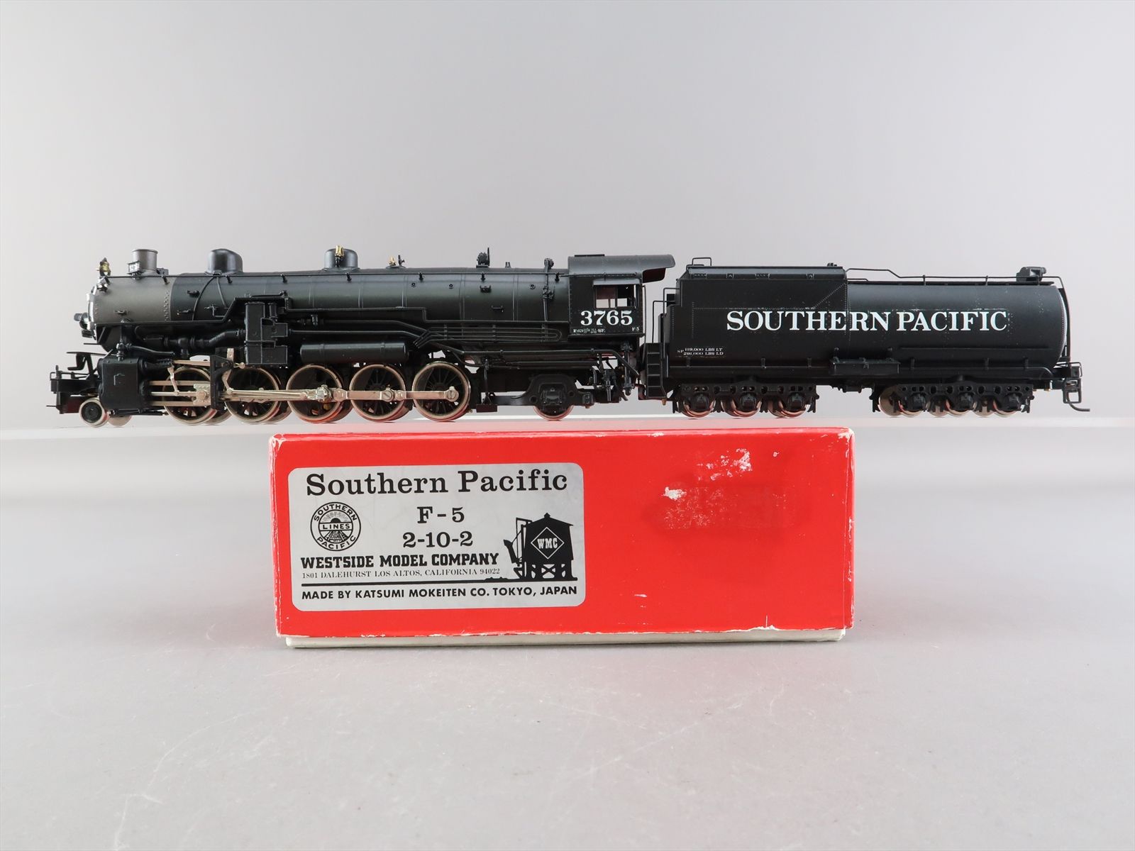 HO Brass Model - WMC SP Southern Pacific F-5 2-10-2 #3765 - Custom ...