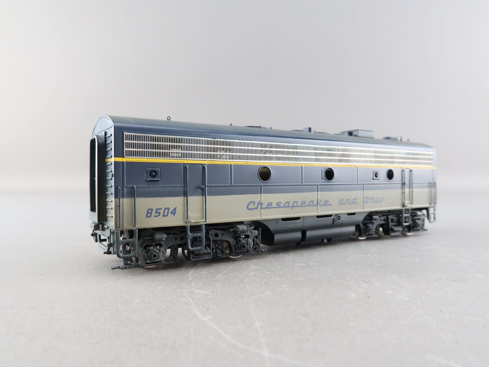 HO Brass Model - Oriental P708 C&O Chesapeake & Ohio F7 F7B Phase II #8504 - F/P + Weathered ...