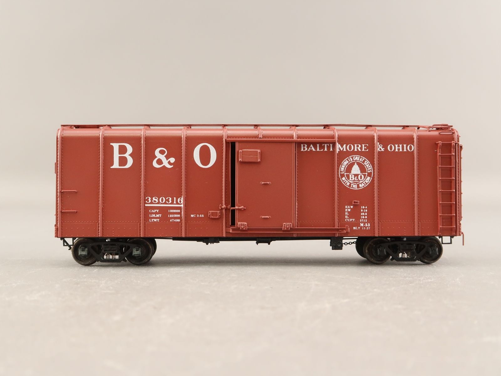 HO Brass Model - PSC 15744-2 B&O Baltimore & Ohio M-53 Boxcar Box Car w ...