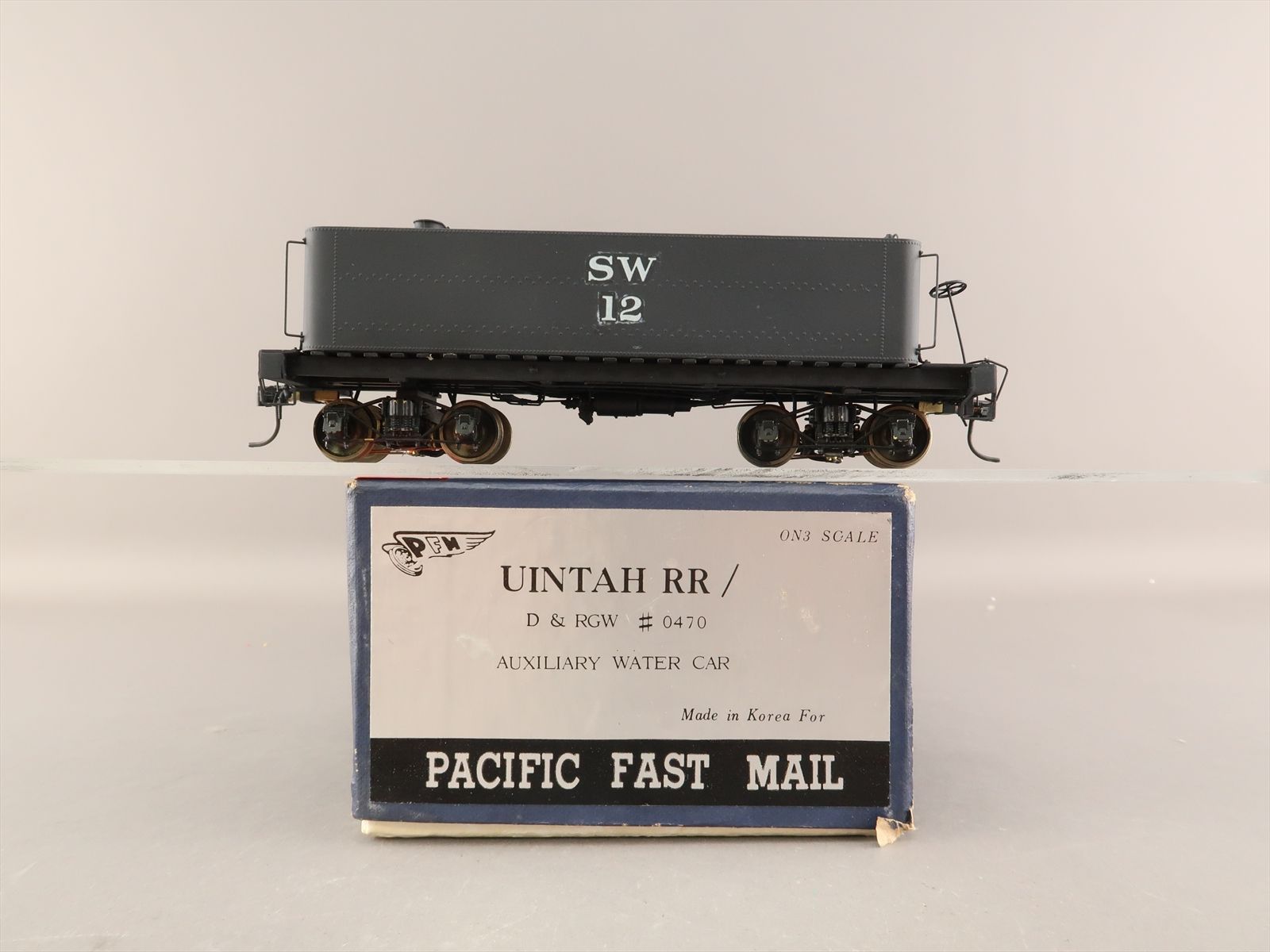 On3 Brass Model - PFM Uintah D&RGW as Southwestern Auxiliary Water Car ...