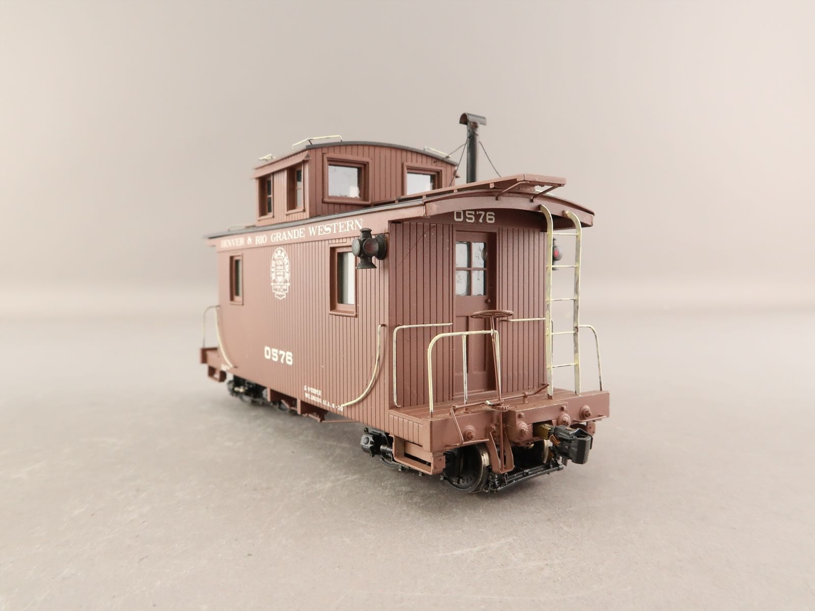 On3 Brass Model - WMC D&RGW Rio Grande Short Caboose #0576 - Custom ...