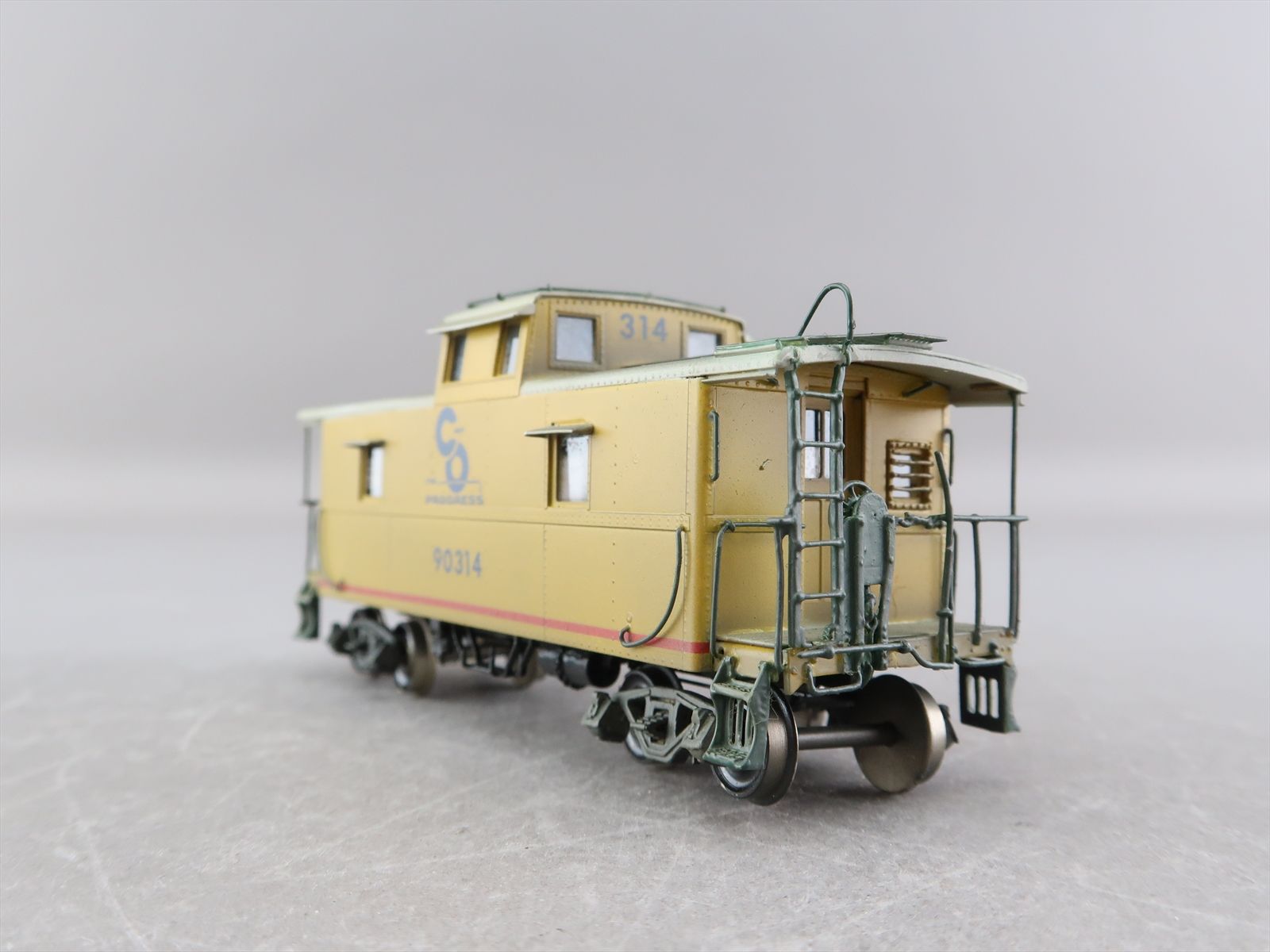 HO Brass Model - OMI 1287 C&O Chesapeake & Ohio Steel Caboose #90314 w ...