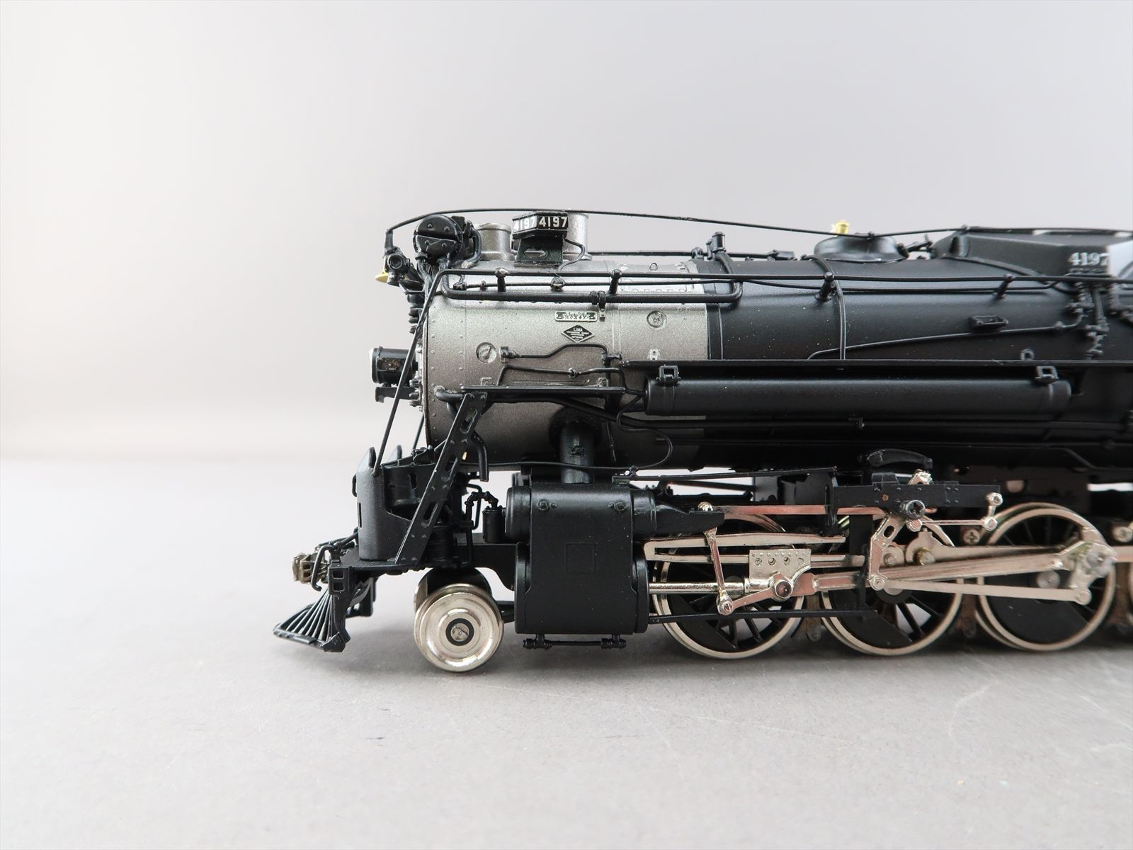 HO Brass Model - PSC 15516-1 AT&SF Santa Fe 2-8-4 Rebuilt w/ Elesco FWH #4197 - F/P - 1995 Run ...
