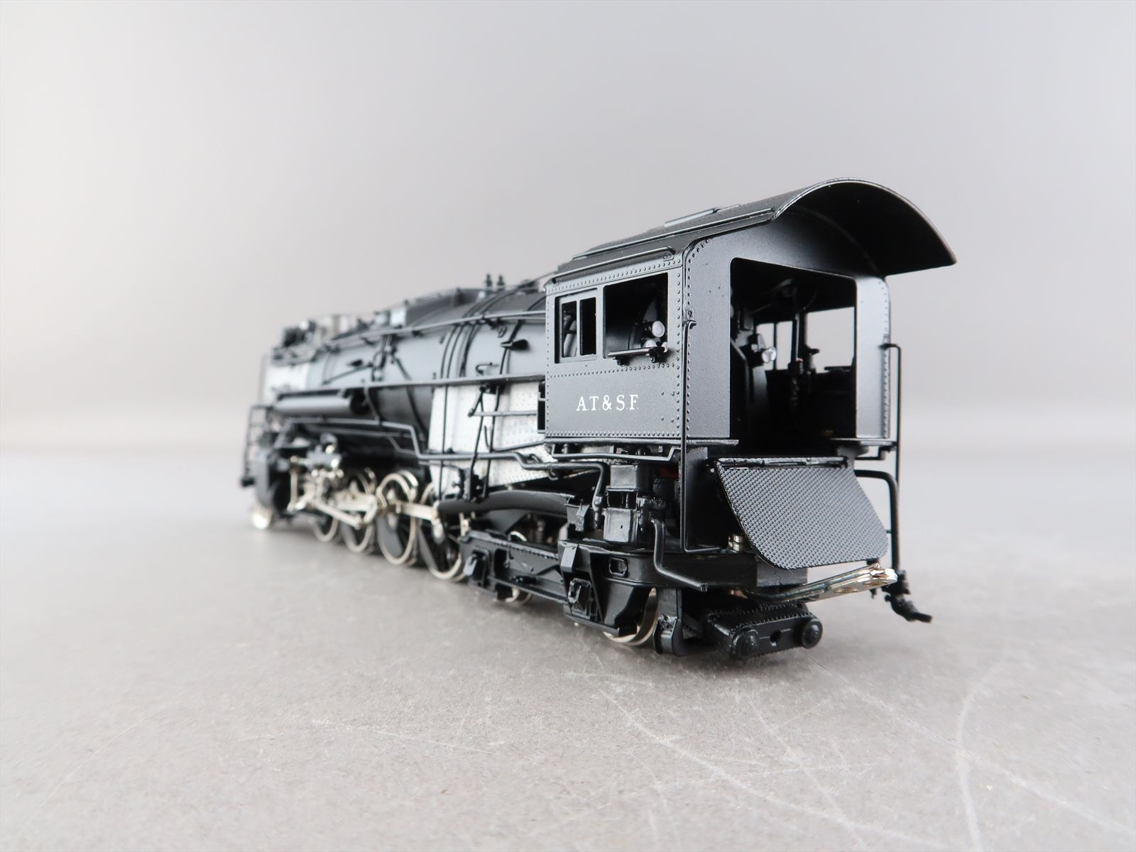 HO Brass Model - PSC 15516-1 AT&SF Santa Fe 2-8-4 Rebuilt w/ Elesco FWH #4197 - F/P - 1995 Run ...