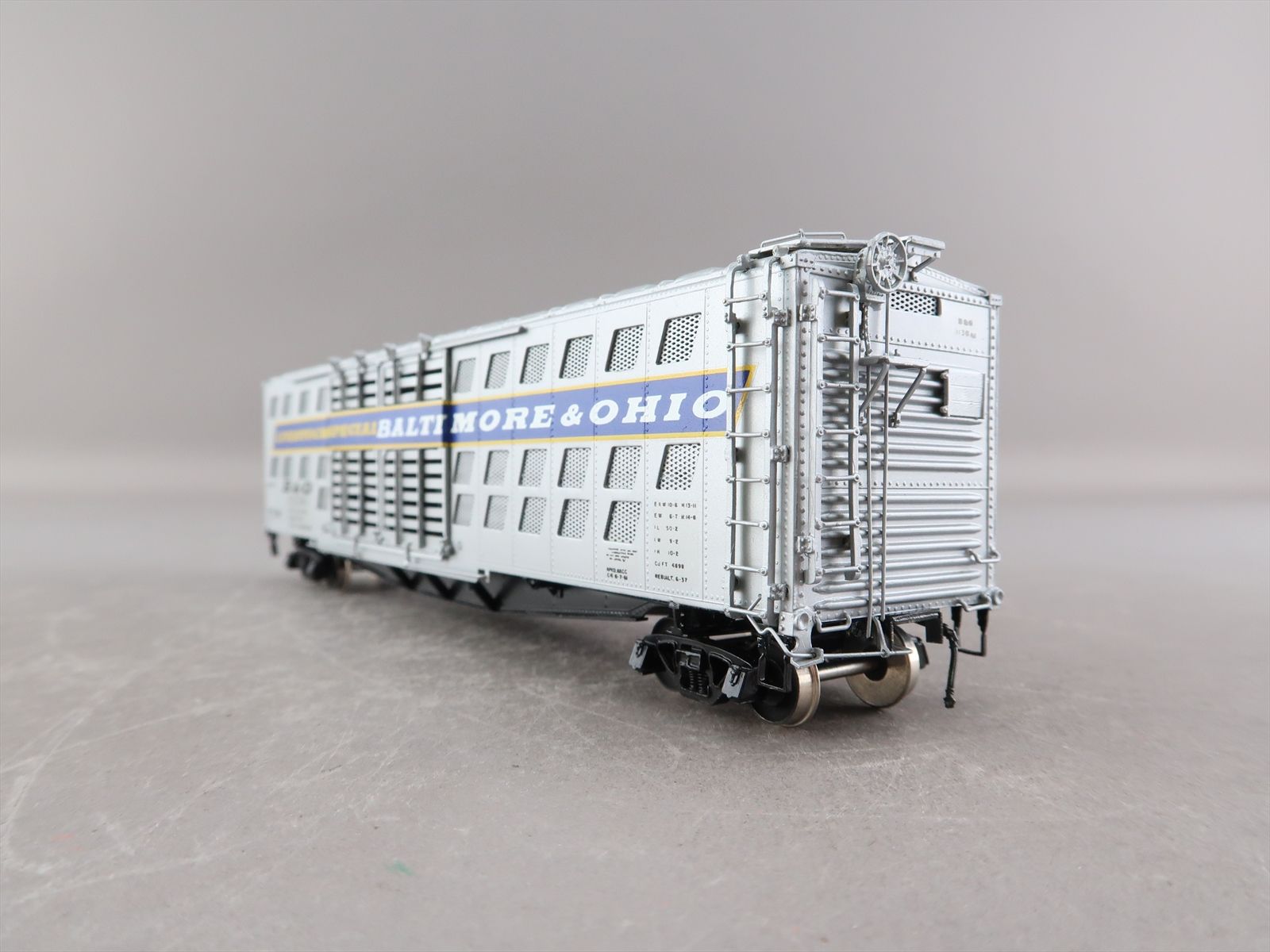 HO Brass Model - OMI 3140 B&O Baltimore & Ohio Deluxe Livestock Car ...