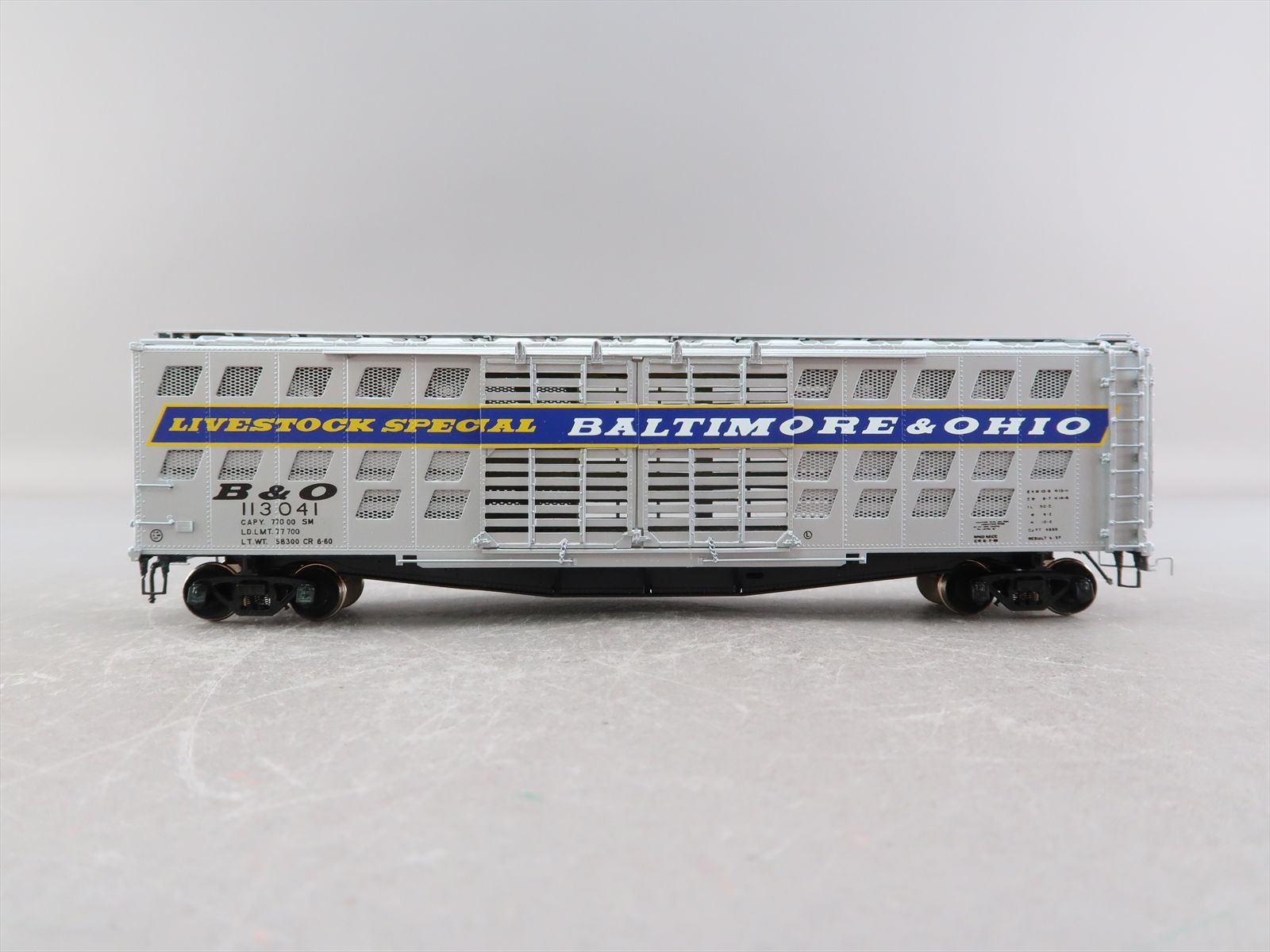 HO Brass Model - OMI 3140 B&O Baltimore & Ohio Deluxe Livestock Car ...