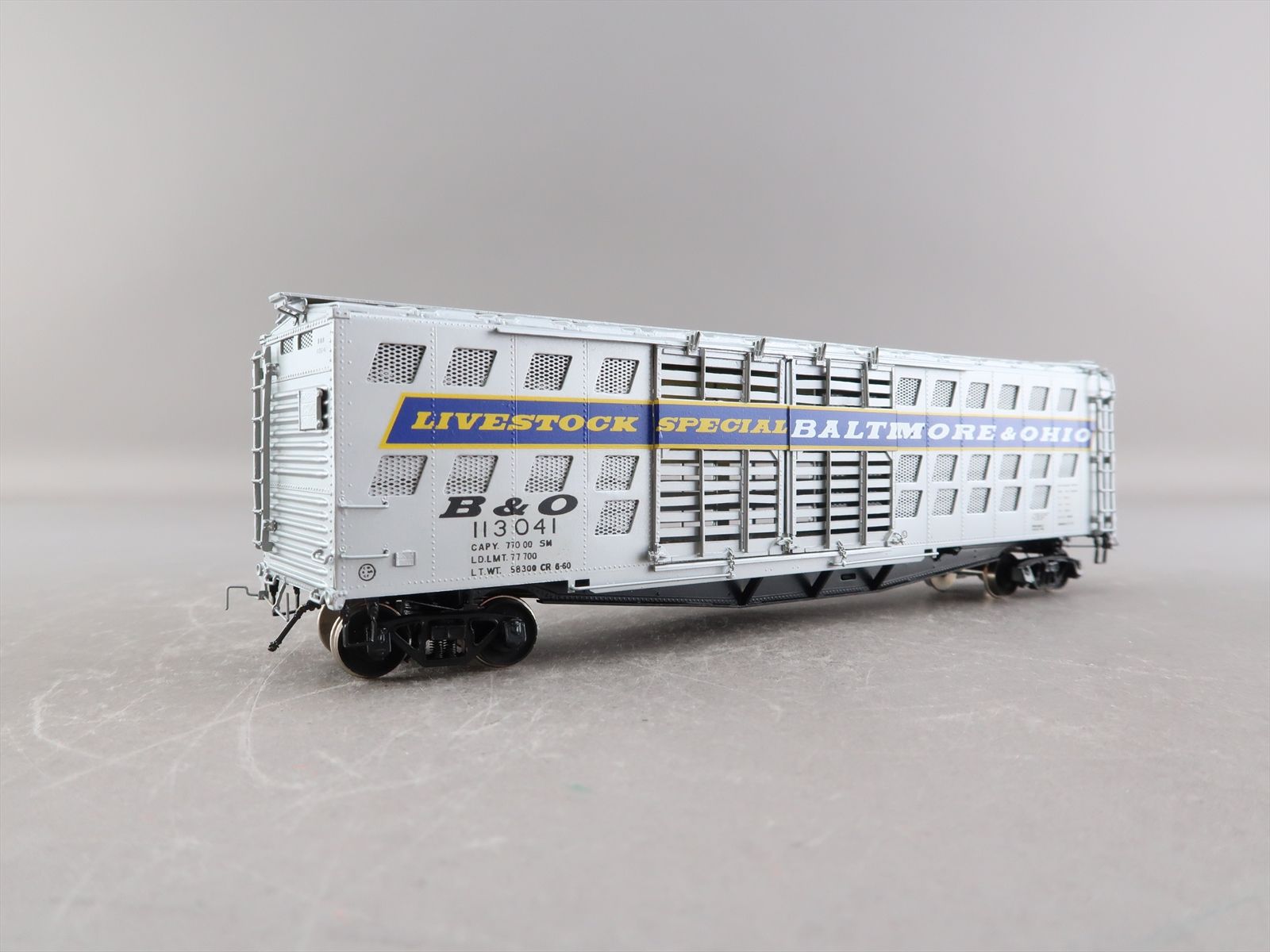HO Brass Model - OMI 3140 B&O Baltimore & Ohio Deluxe Livestock Car ...