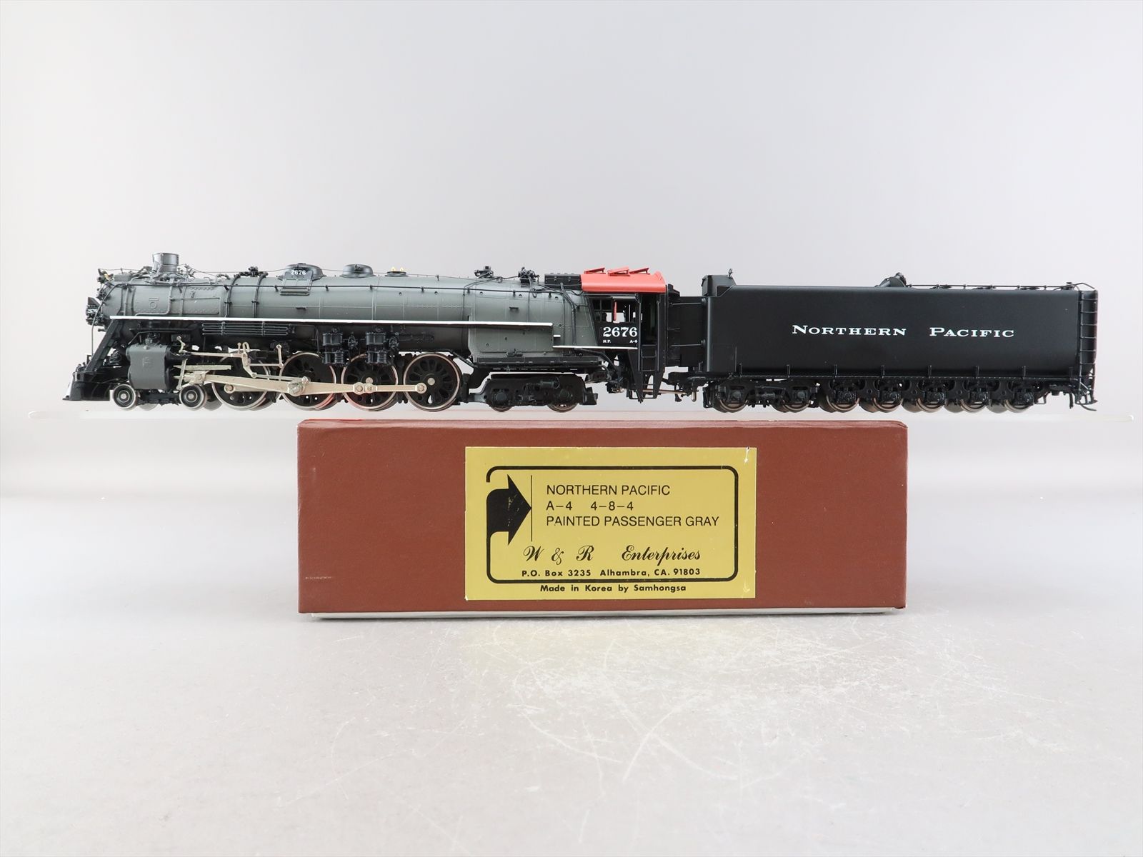 HO Brass Model - W&R NP Northern Pacific A-4 4-8-4 #2676 Passenger Gray ...