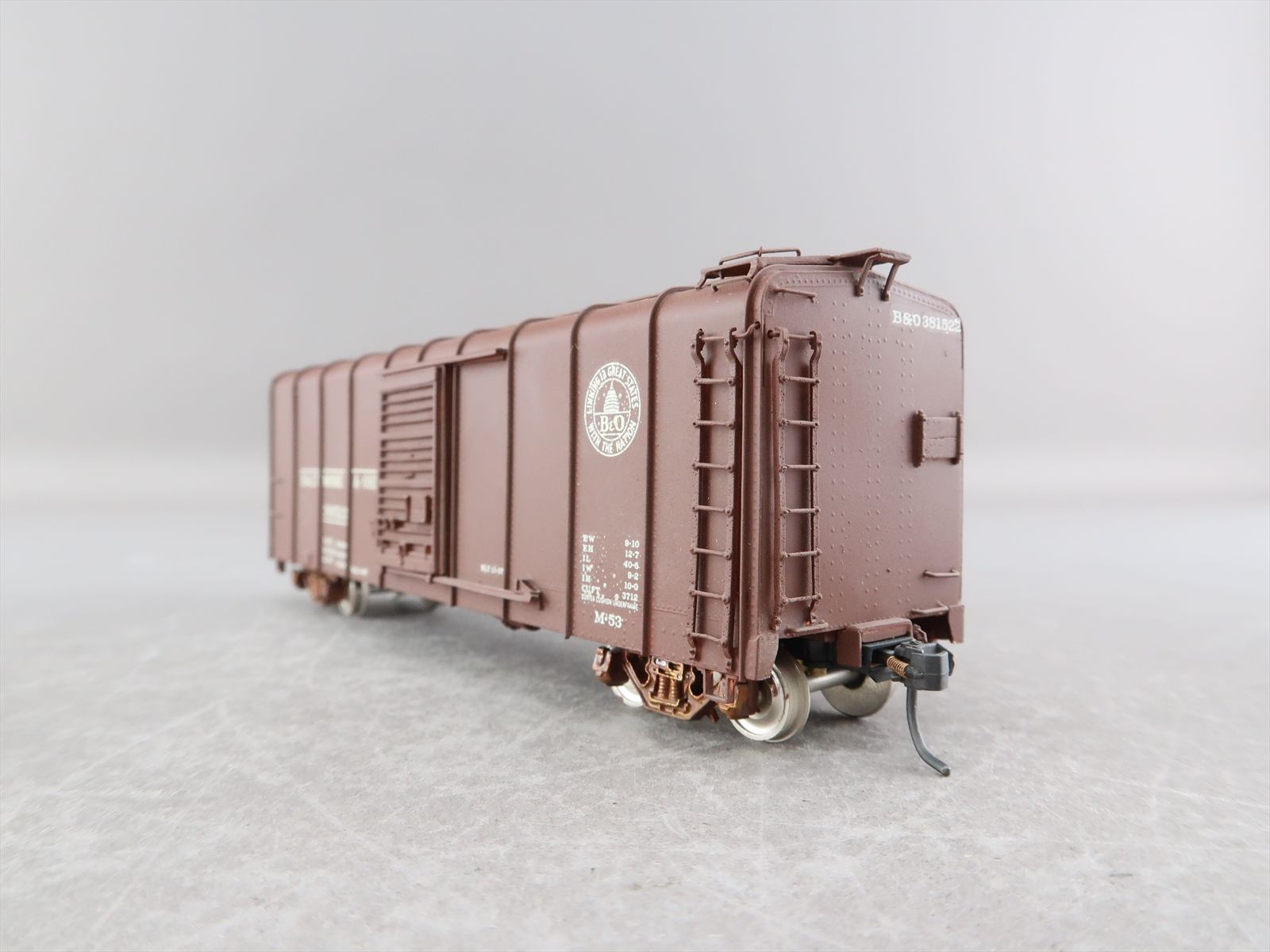 HO Brass Model - OMI 1387 B&O Baltimore & Ohio M-53A Wagon Top Boxcar ...