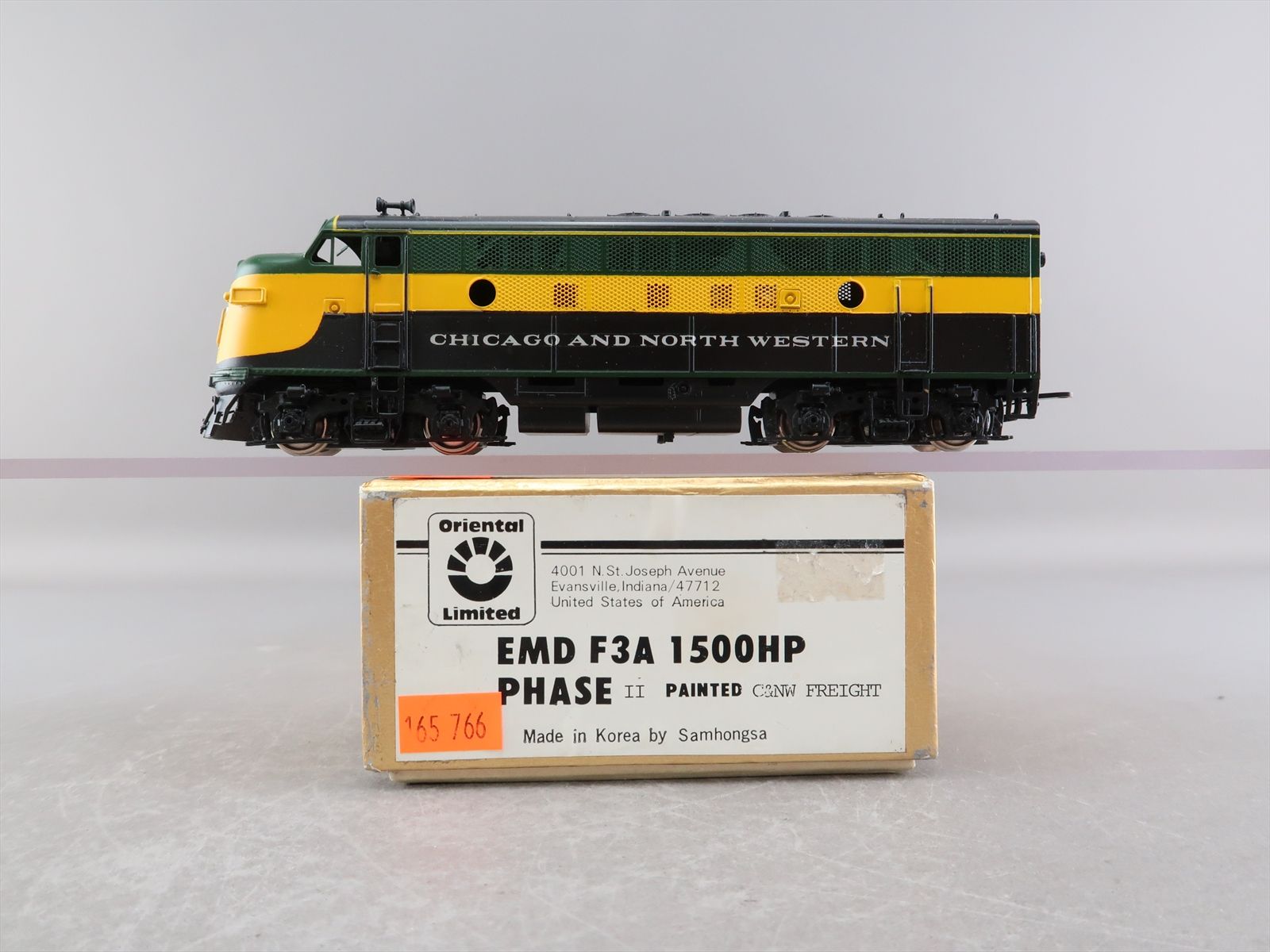 HO Brass Model - Oriental P907A C&NW Chicago & Northwestern F3 F3A Phase II Freight - F/P - 1989 ...