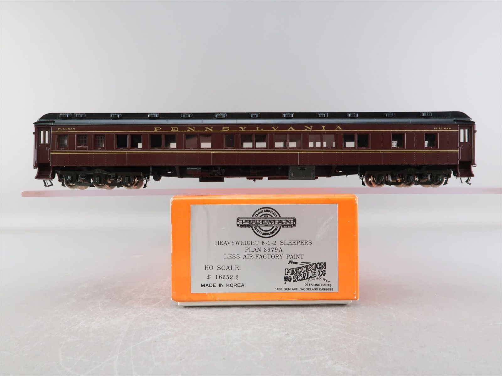 HO Brass Model - PSC 16252-2 PRR Pennsylvania 8-1-2 Sleeper Pullman - F ...