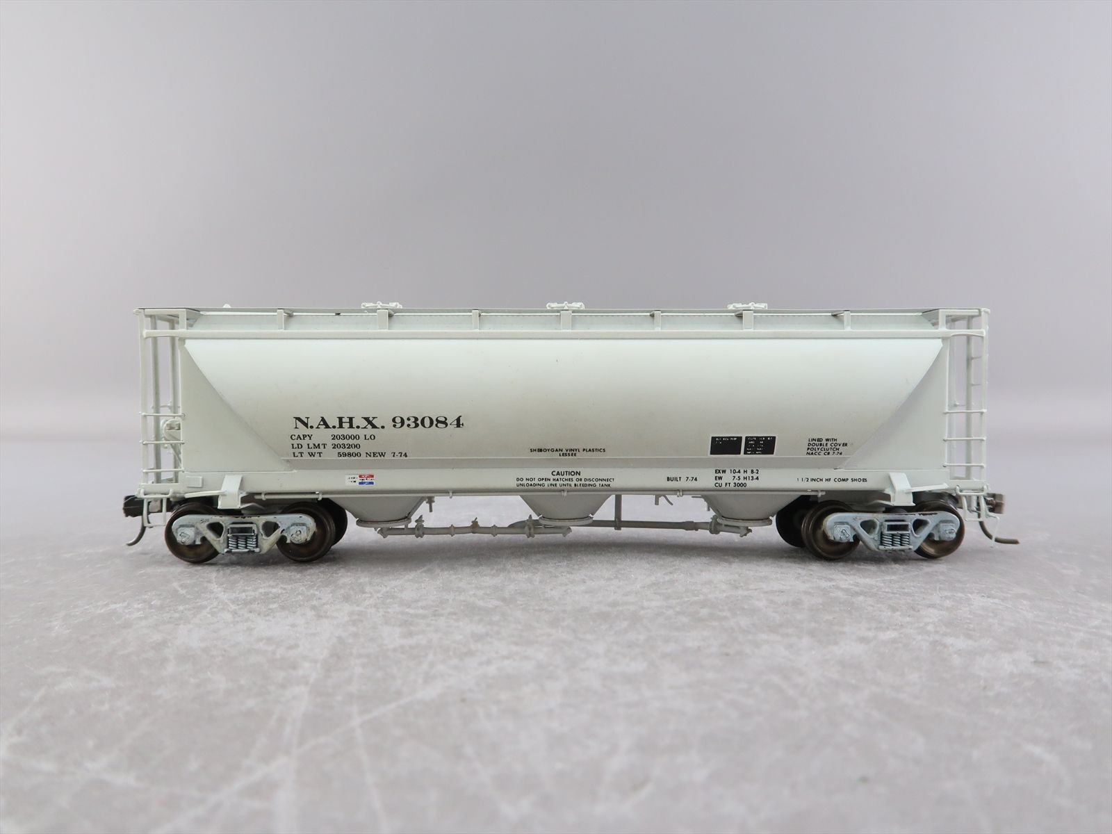 HO Brass Model - OMI 3001 NAHX Pd 3000 Covered Hopper #93084 - Custom ...