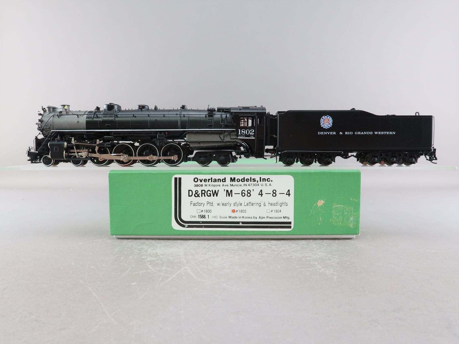 HO Brass Model - OMI 1588.1 D&RGW Rio Grande M-68 4-8-4 #1802 - F/P ...
