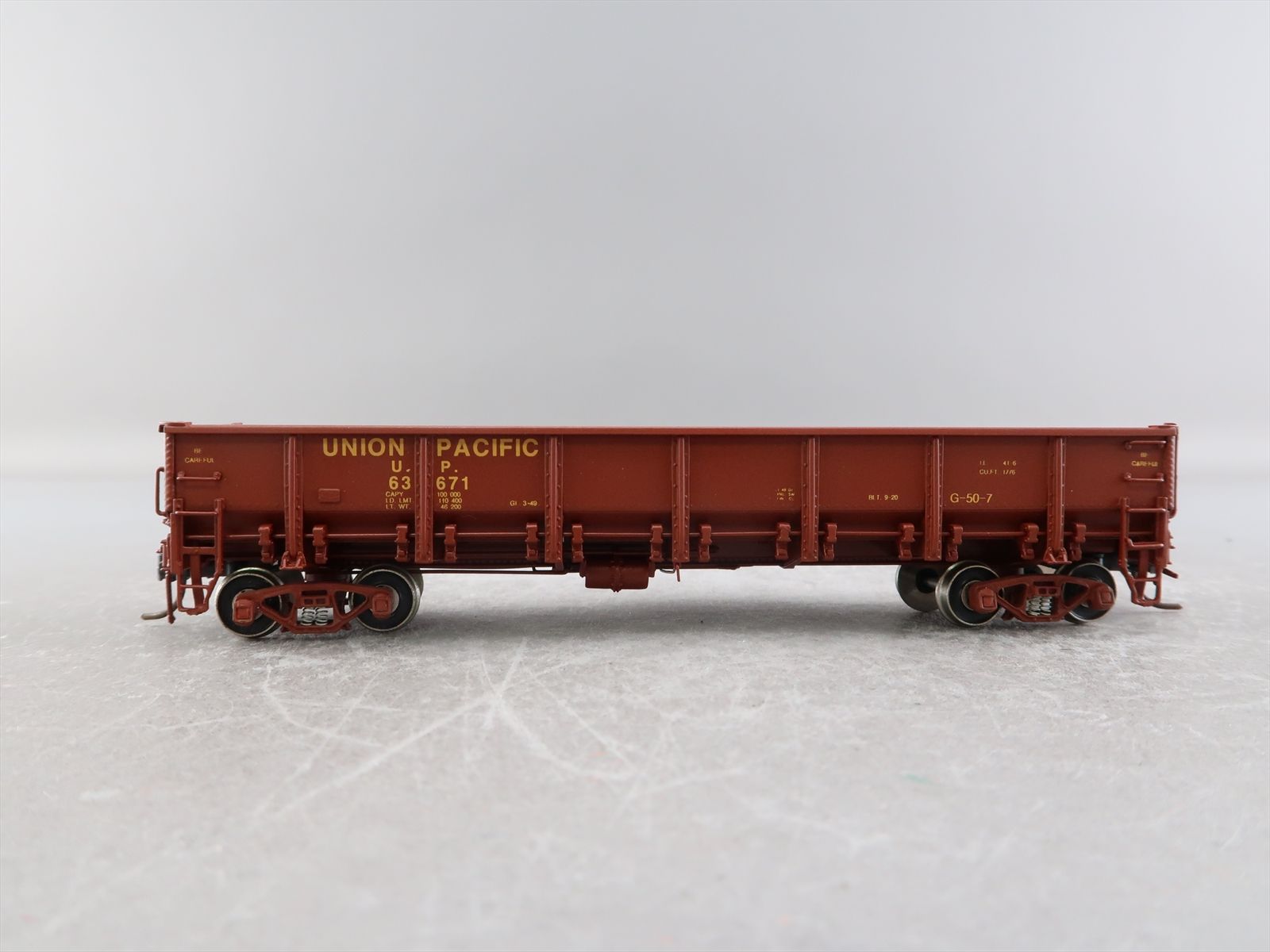 HO Brass Model - CIL 2251.1 UP Union Pacific G 50-7 Drop Bottom Gondola ...