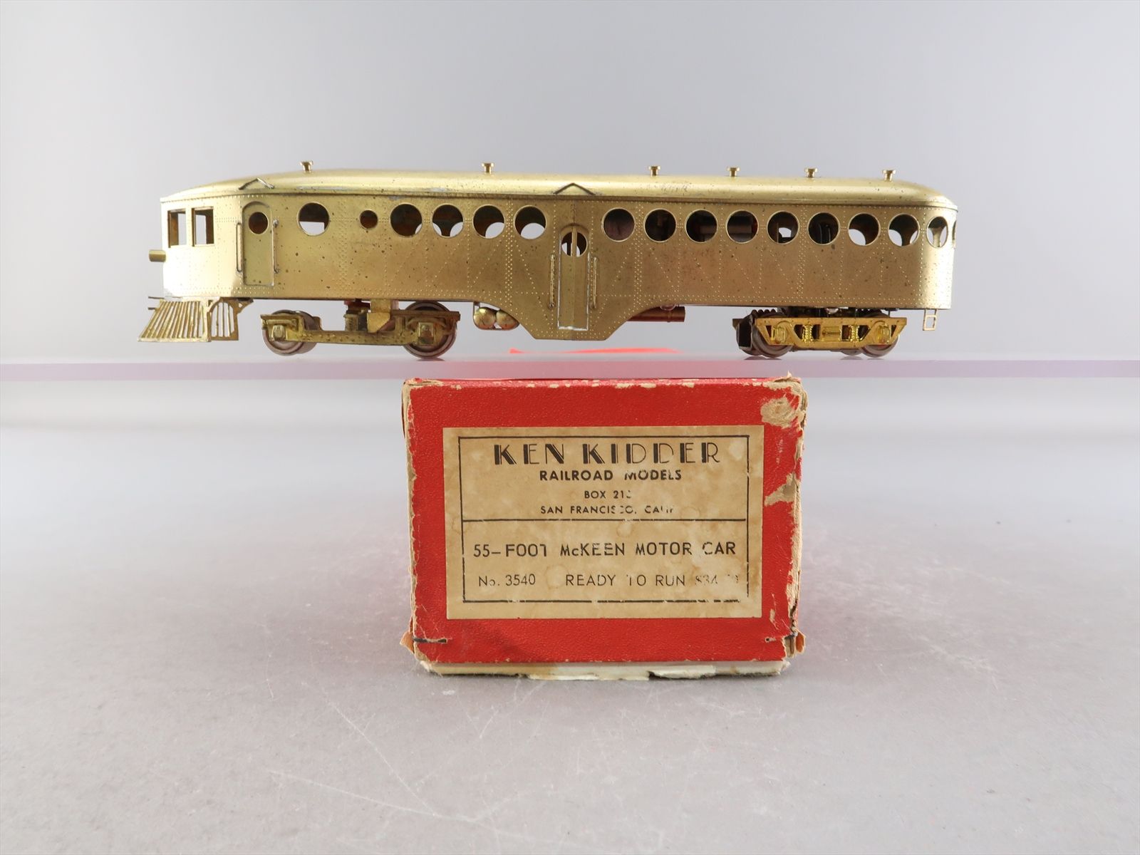 HO Brass Model - KK Ken Kidder 3540 55' McKeen Motor Car - Unpainted ...