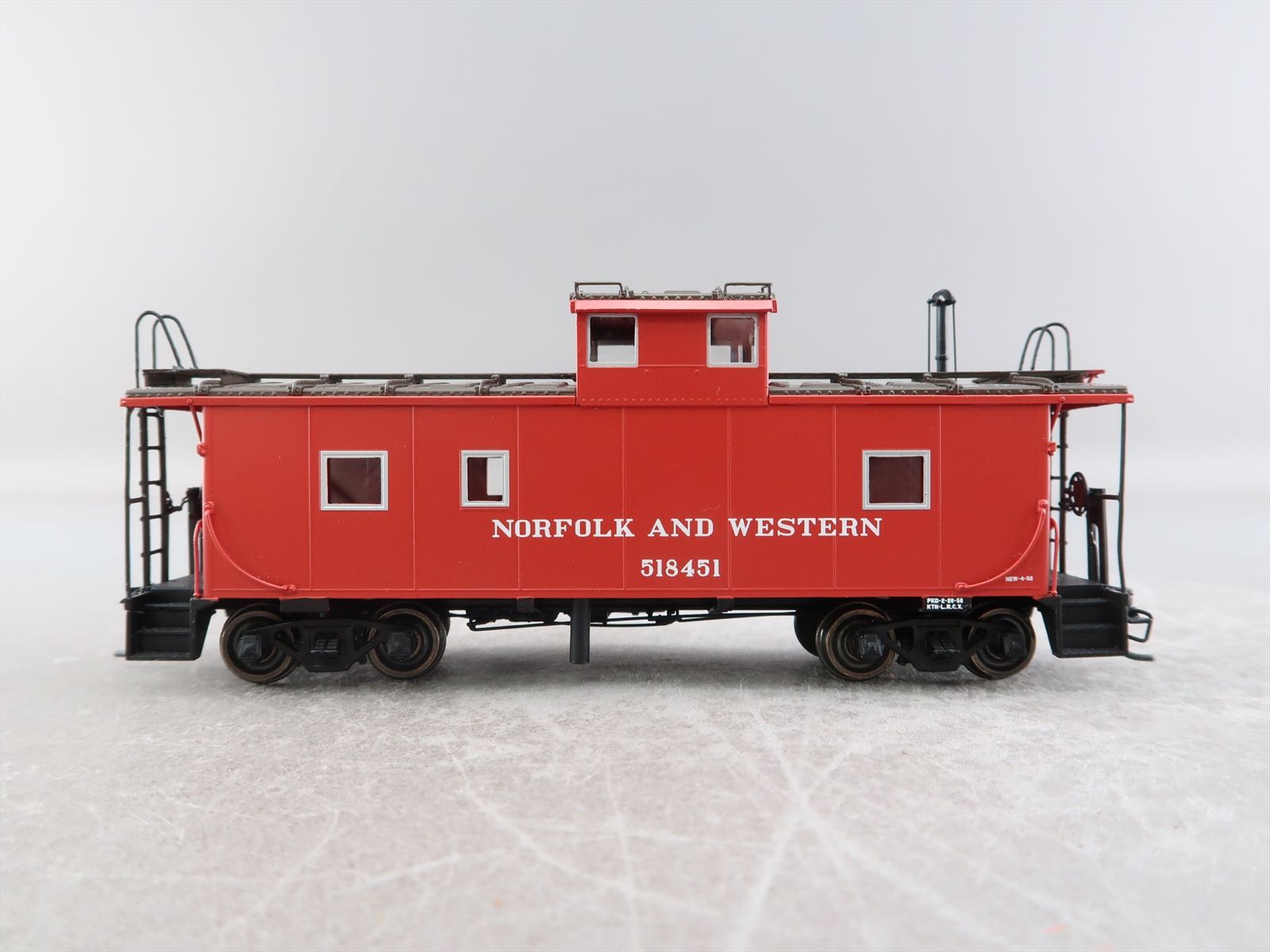 HO Brass Model - DP 223 N&W Norfolk & Western Steel Caboose C-3 #518451 ...