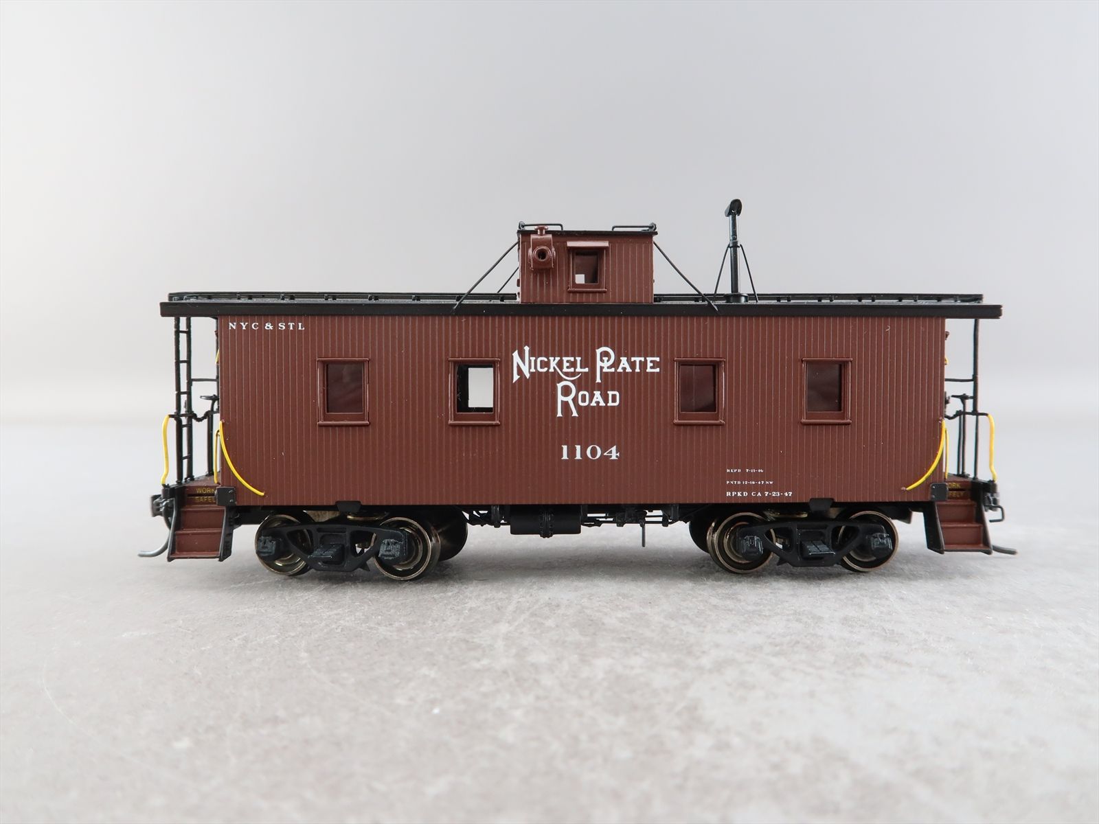 HO Brass Model - DP 4500 NKP Nickel Plate Road 30' Wood Caboose #1104 ...