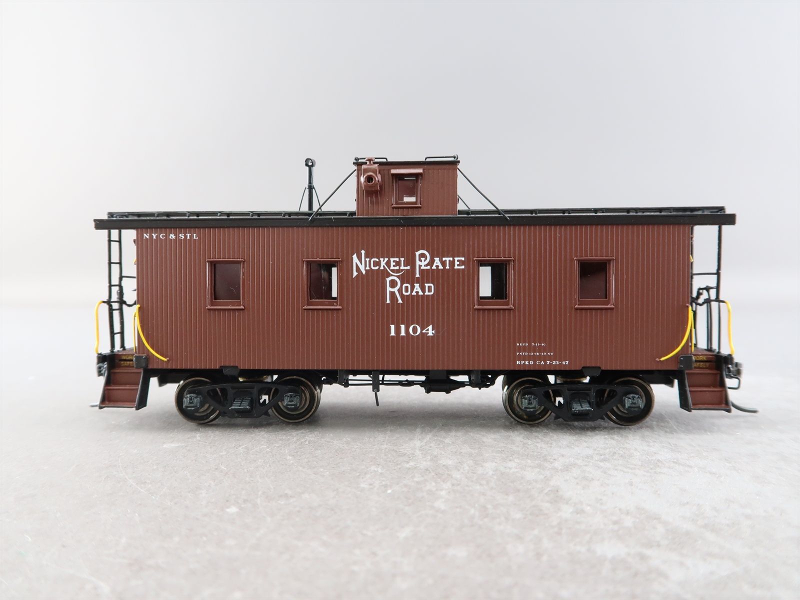 HO Brass Model - DP 4500 NKP Nickel Plate Road 30' Wood Caboose #1104 ...