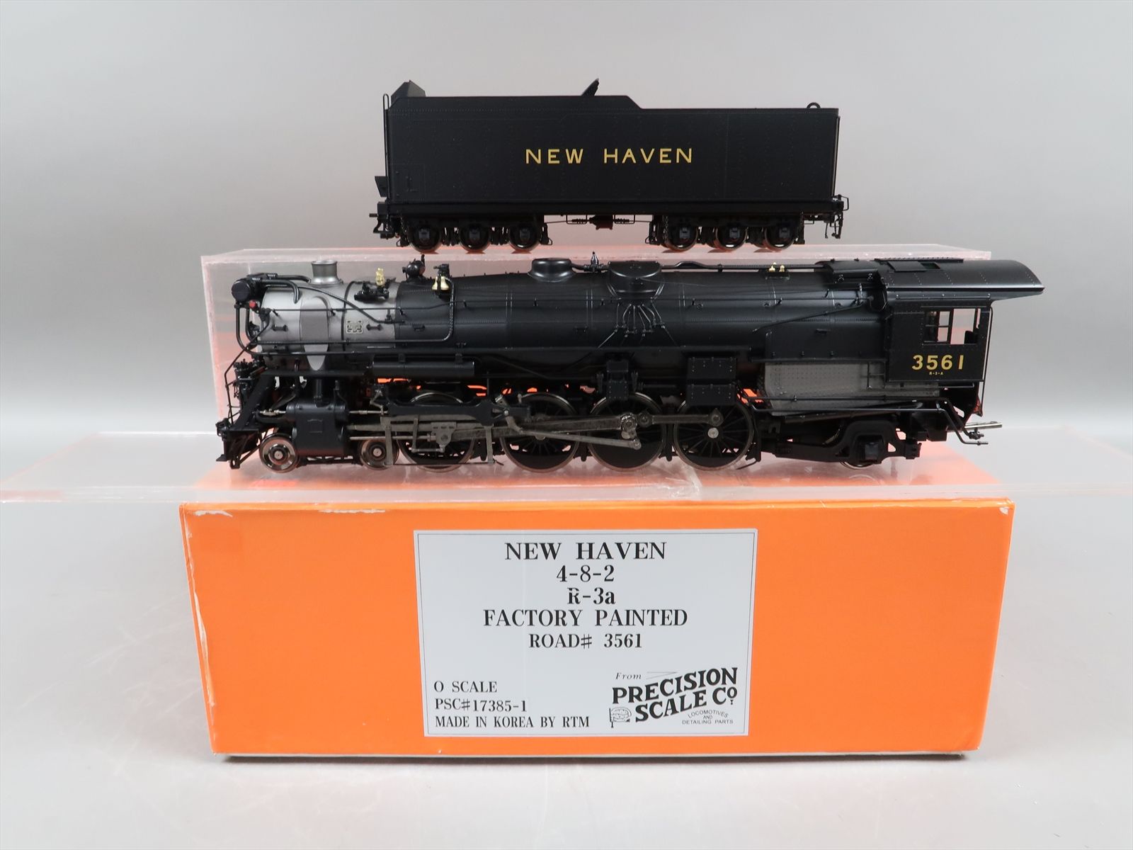 O Brass Model - PSC 17385-1 NH New Haven R3a 4-8-2 #3561 - F/P - 2005 ...