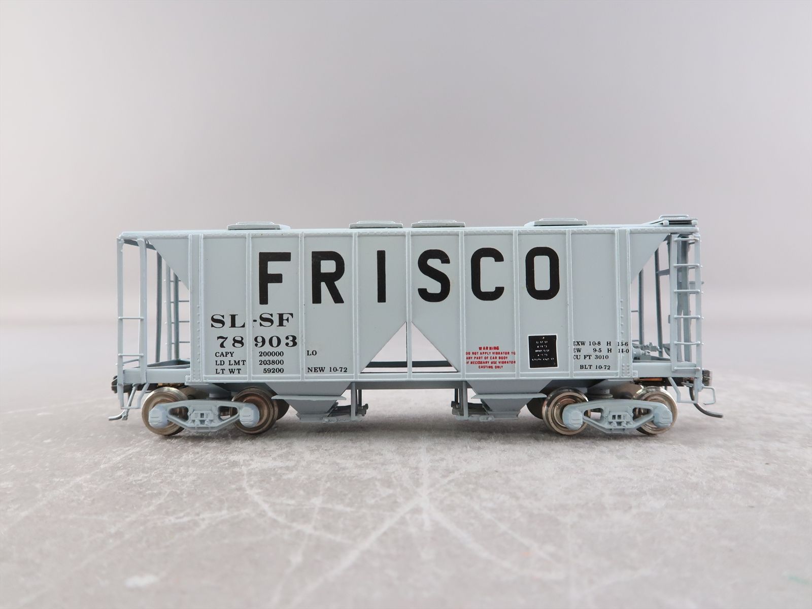 HO Brass Model - Sunset SLSF Frisco AC&F 70 Ton Covered Hopper #78903 ...