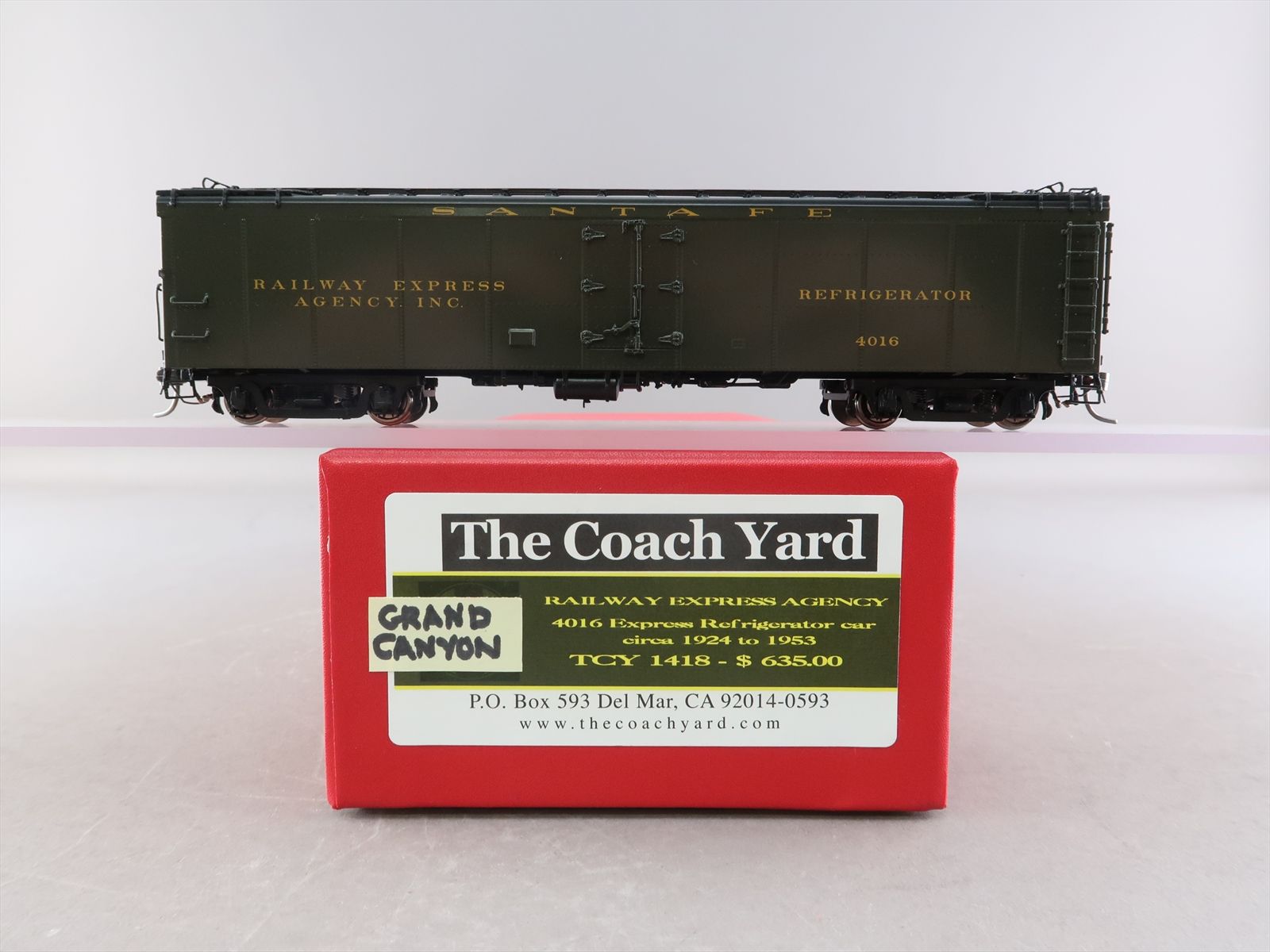 HO Brass Model - TCY 1418 AT&SF Santa Fe REA Express Reefer ...