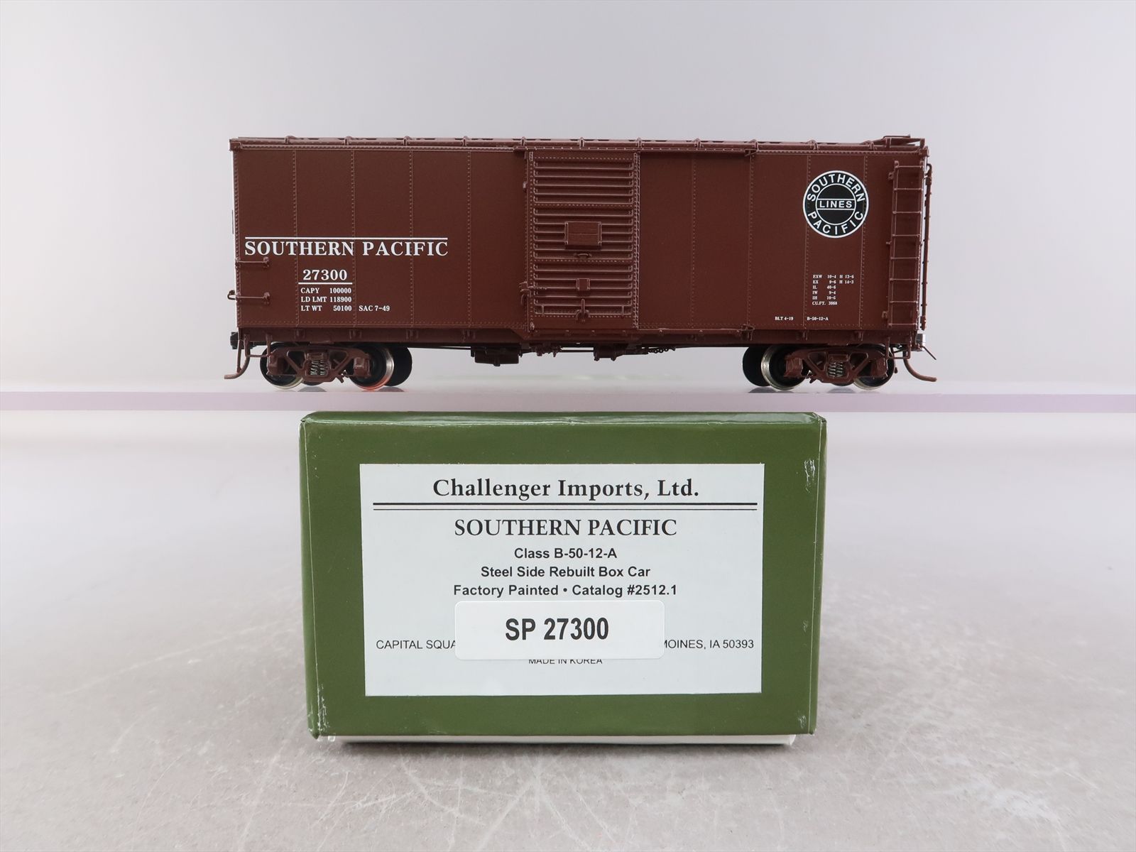 HO Brass Model - CIL 2512.1 SP Southern Pacific B-50-12-A Steel Rebuilt ...