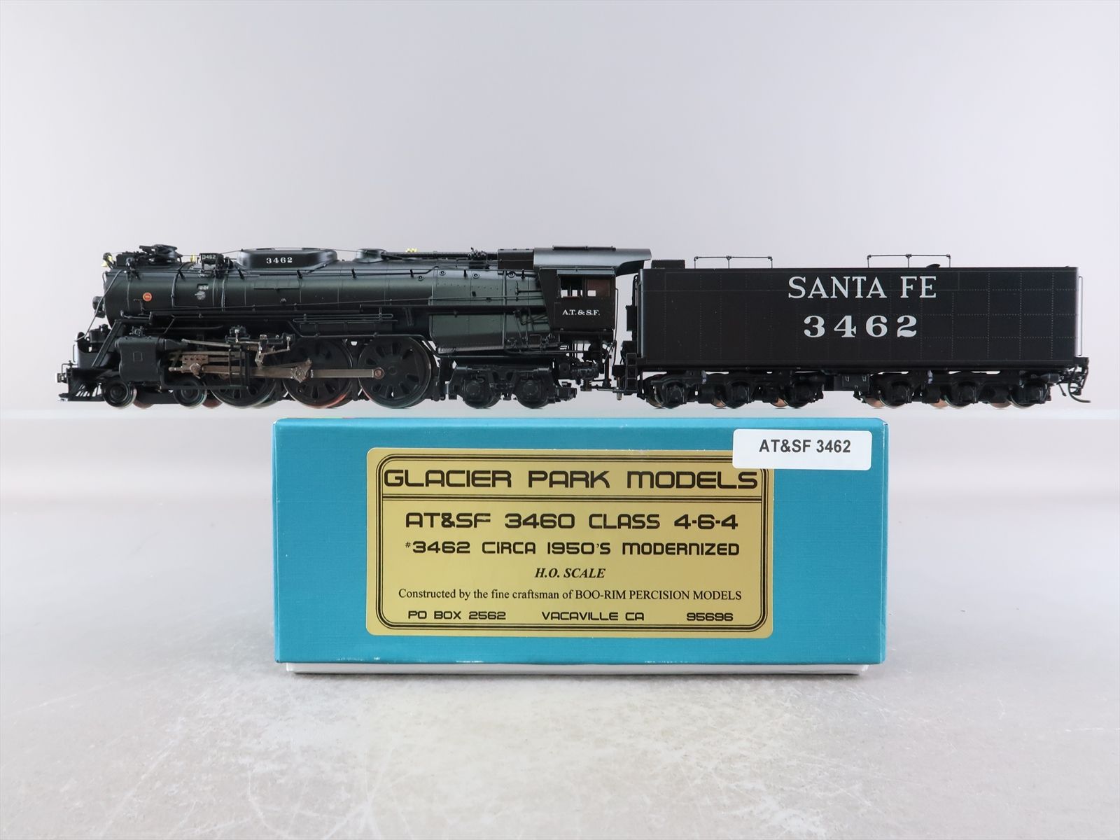 HO Brass Model - GPM AT&SF Santa Fe 3460 Class 4-6-4 #3462 1950's ...