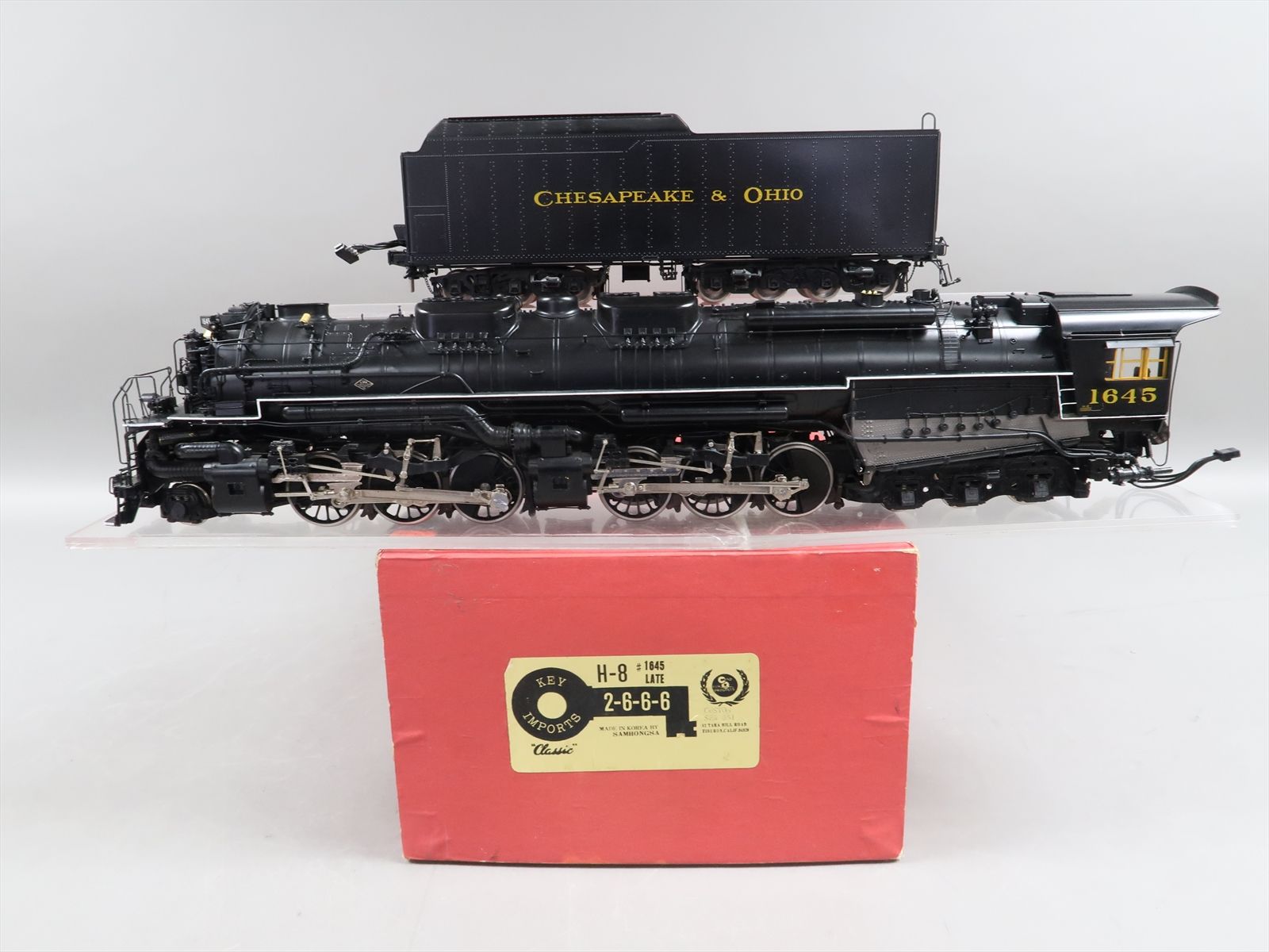 O 2-Rail Brass Model - Key CS #51 C&O 2-6-6-6 H-8 Allegheny #1645 Late ...