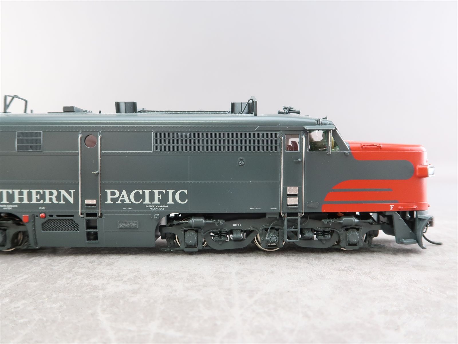HO Brass Model - UTI 5414-3 SP Southern Pacific ALCO PA-2 Scarlet & Dark Gray Bloody Nose #6044 ...