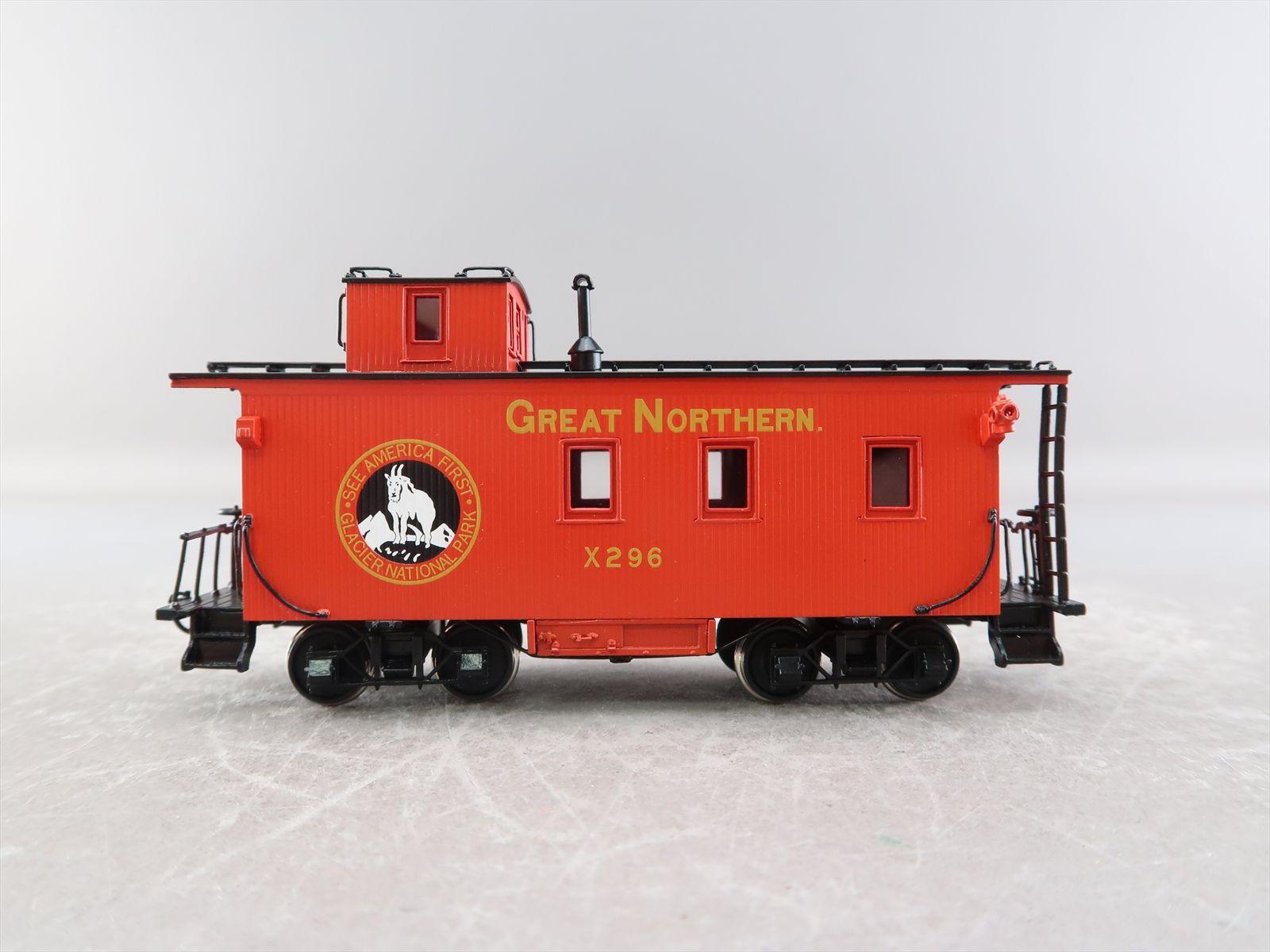 HO Brass Model - NBL GN-4.4a GN Great Northern 25' Truss Rod Caboose #X296 - F/P - 2014 Run ...