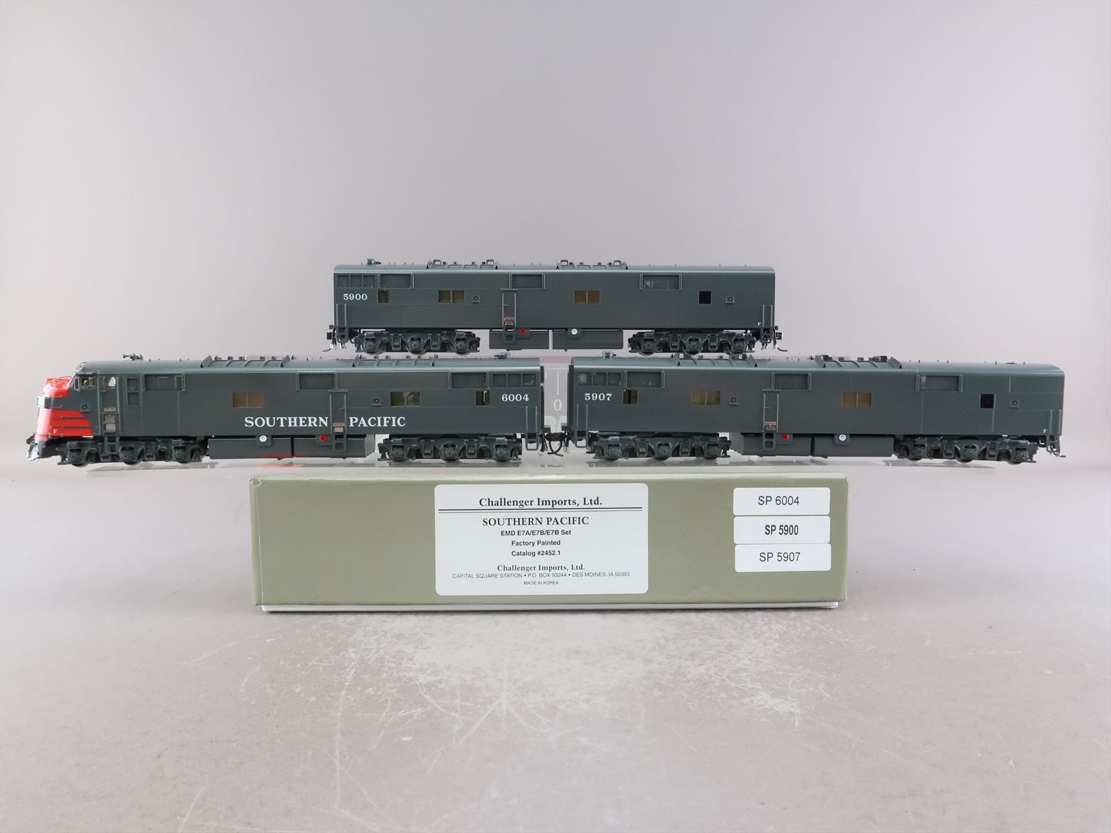 HO Brass Model - CIL 2452.1 SP Southern Pacific E7 E7A E7B A-B-B Set #6004 / #5907 / #5900 - F/P ...