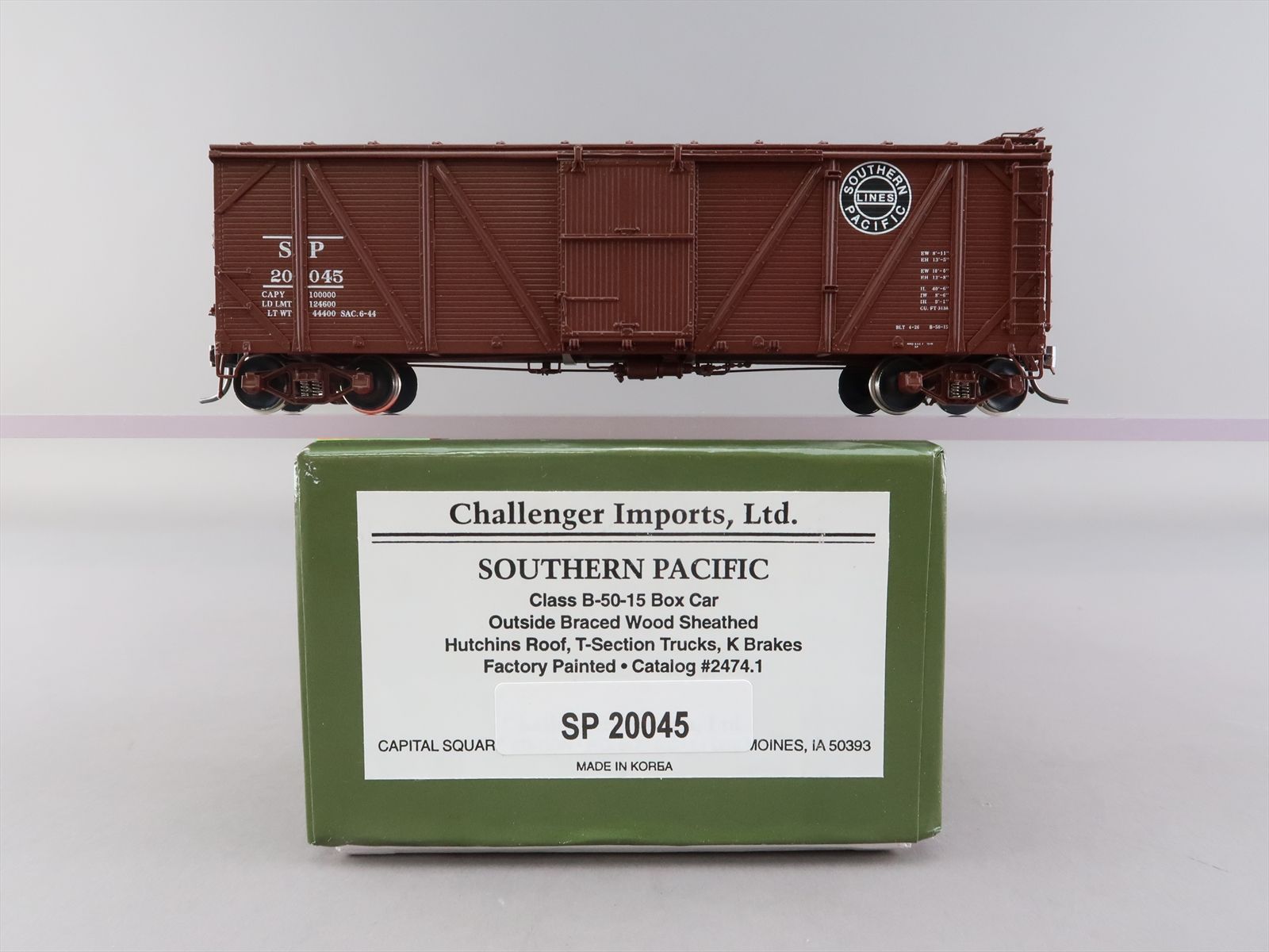 HO Brass Model - CIL 2474.1 SP Southern Pacific Class B-50-15 Boxcar ...
