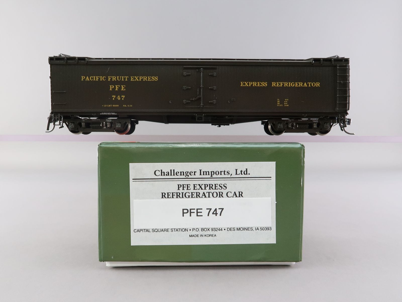 HO Brass Model - CIL 2530.1 PFE Pacific Fruit Express Reefer ...