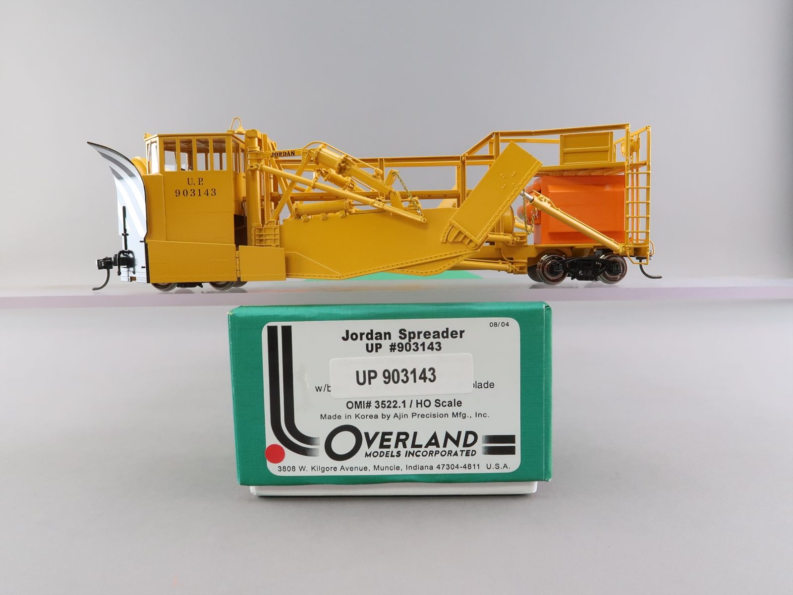 HO Brass Model - OMI 3522.1 UP Union Pacific Jordan Spreader w/ High ...